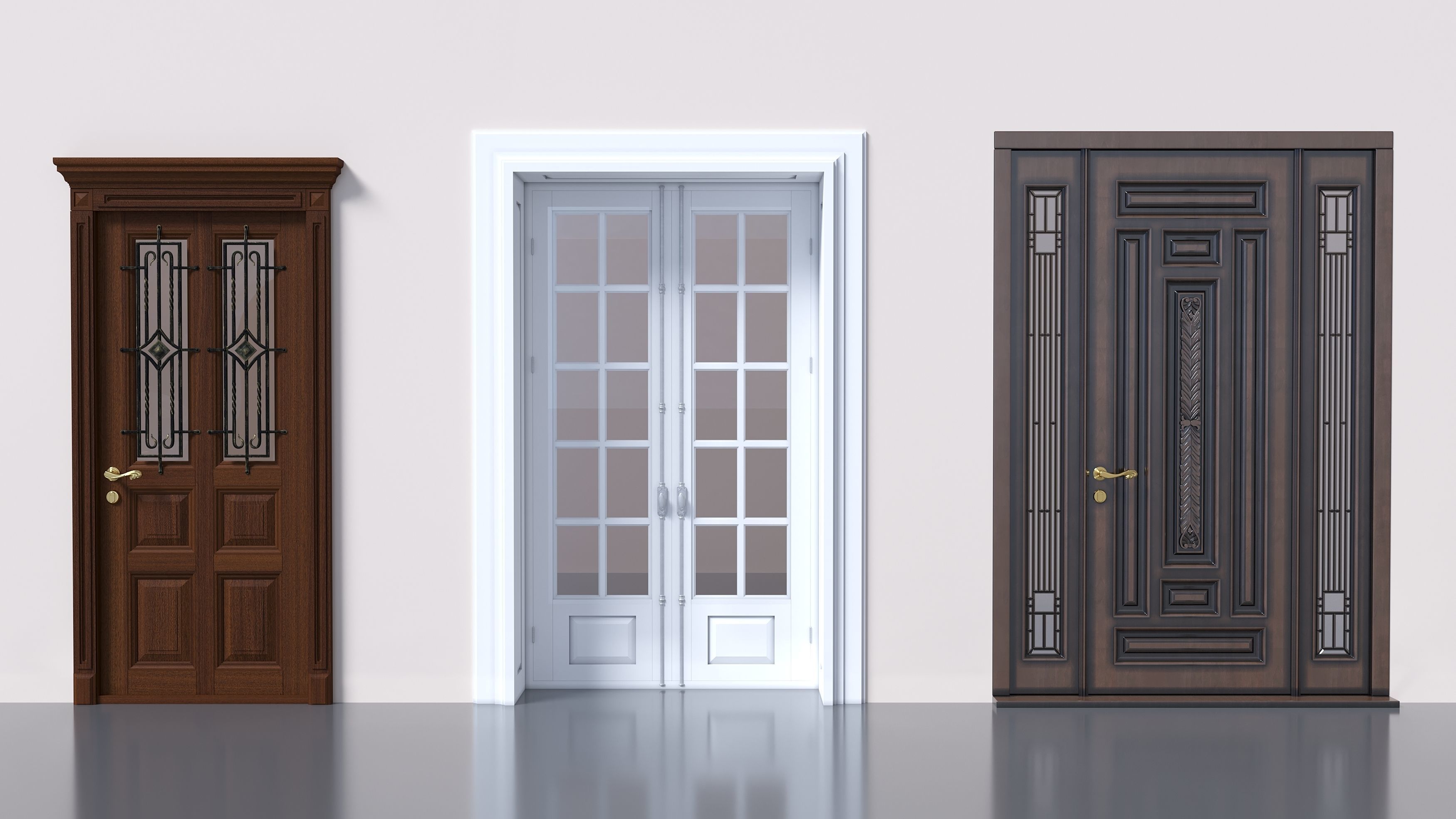 Door Set 3D model | CGTrader