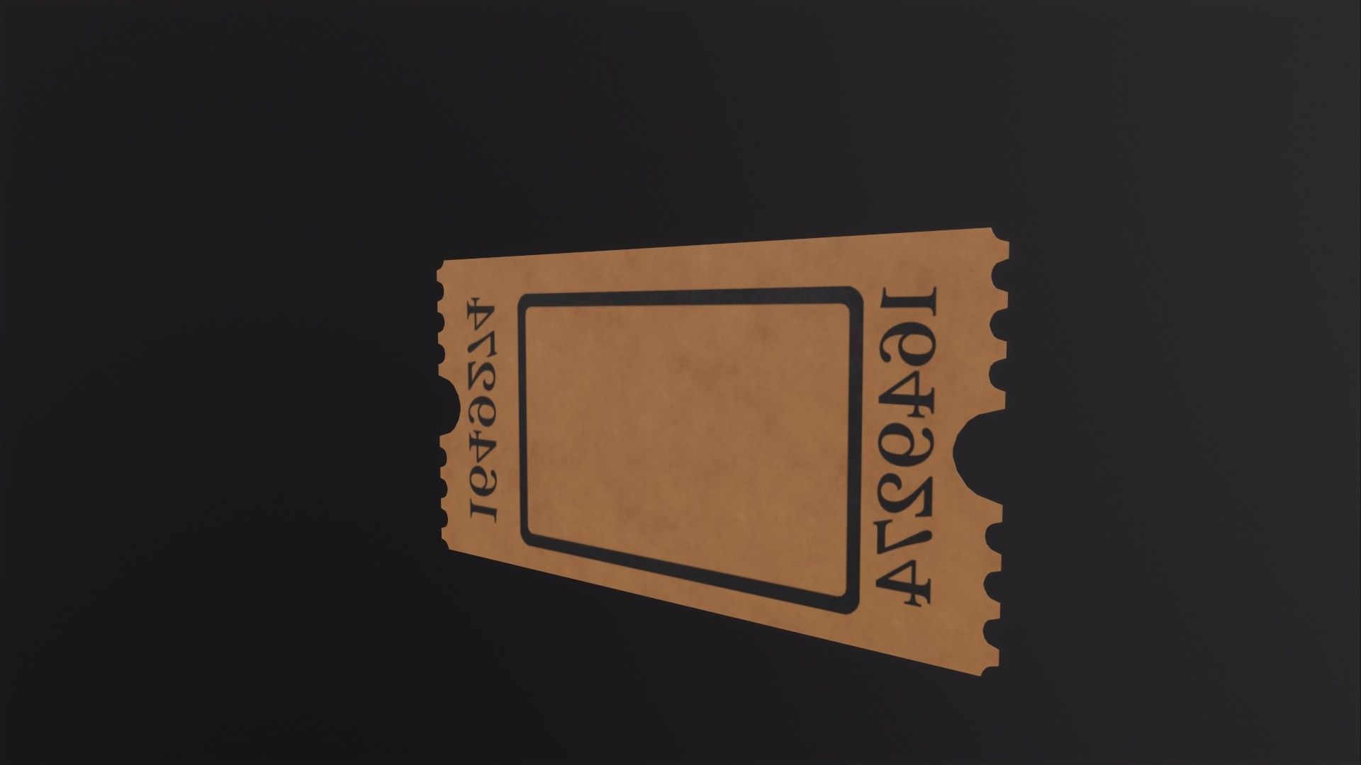 3D model Movie Ticket 3D Model VR / AR / low-poly | CGTrader