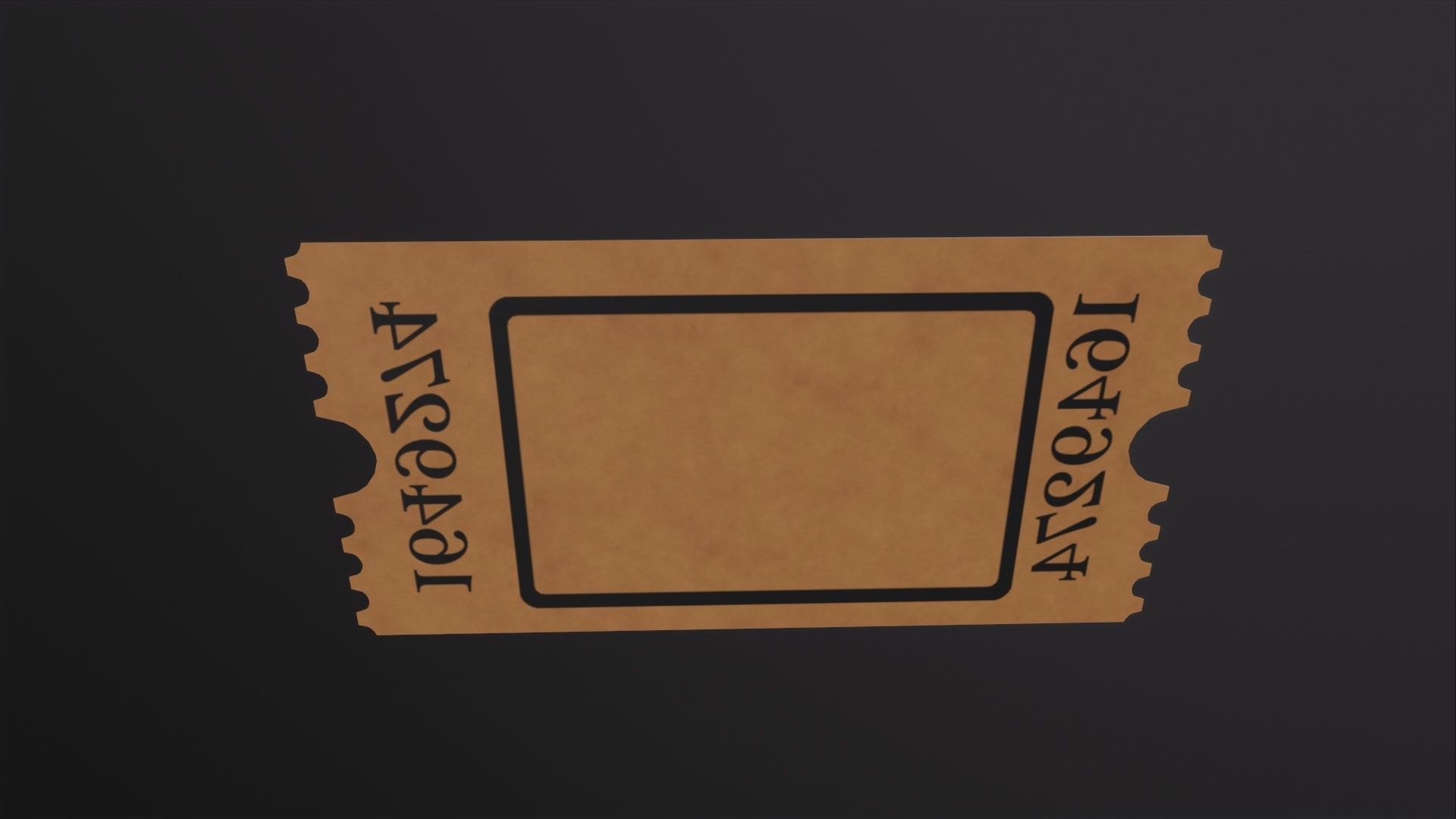 3D model Movie Ticket 3D Model VR / AR / low-poly | CGTrader
