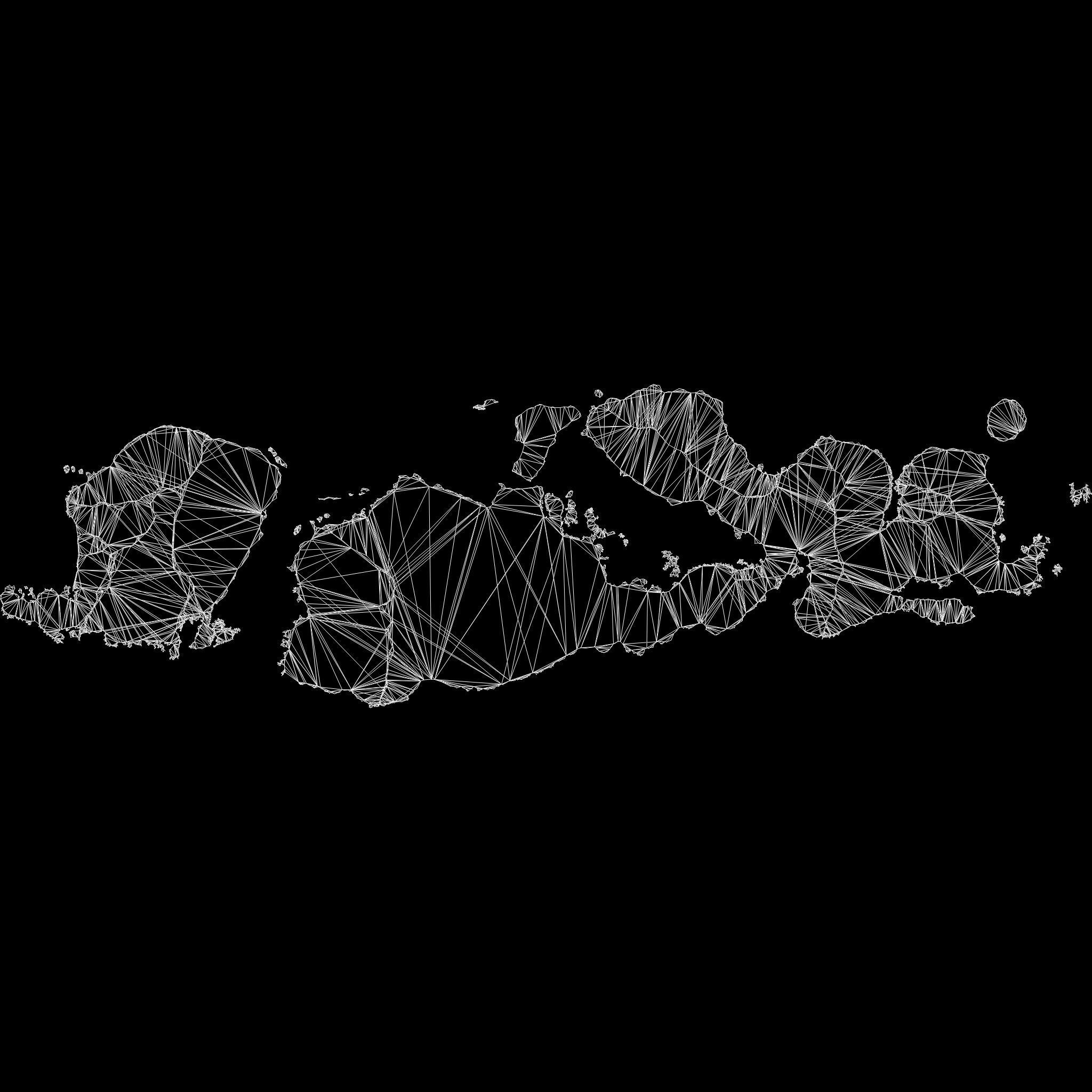 West Nusa Tenggara Lesser Sunda Islands Indonesia map region 3D model ...