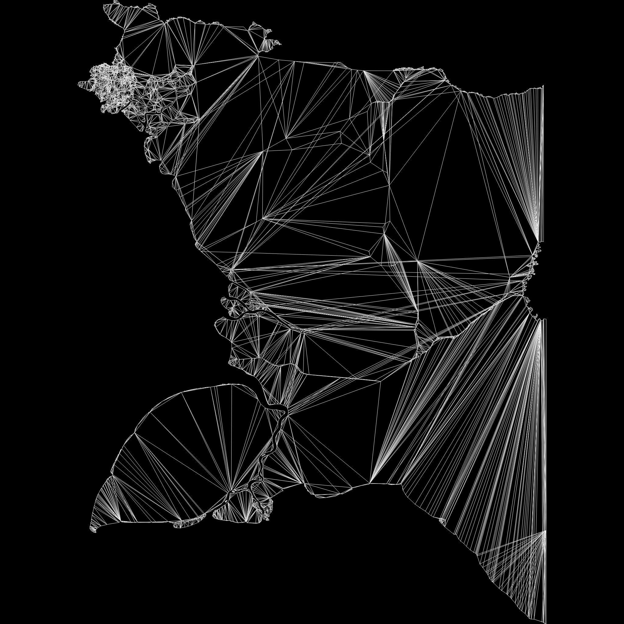 South Papua Western New Guinea Indonesia map region geography 3D model ...