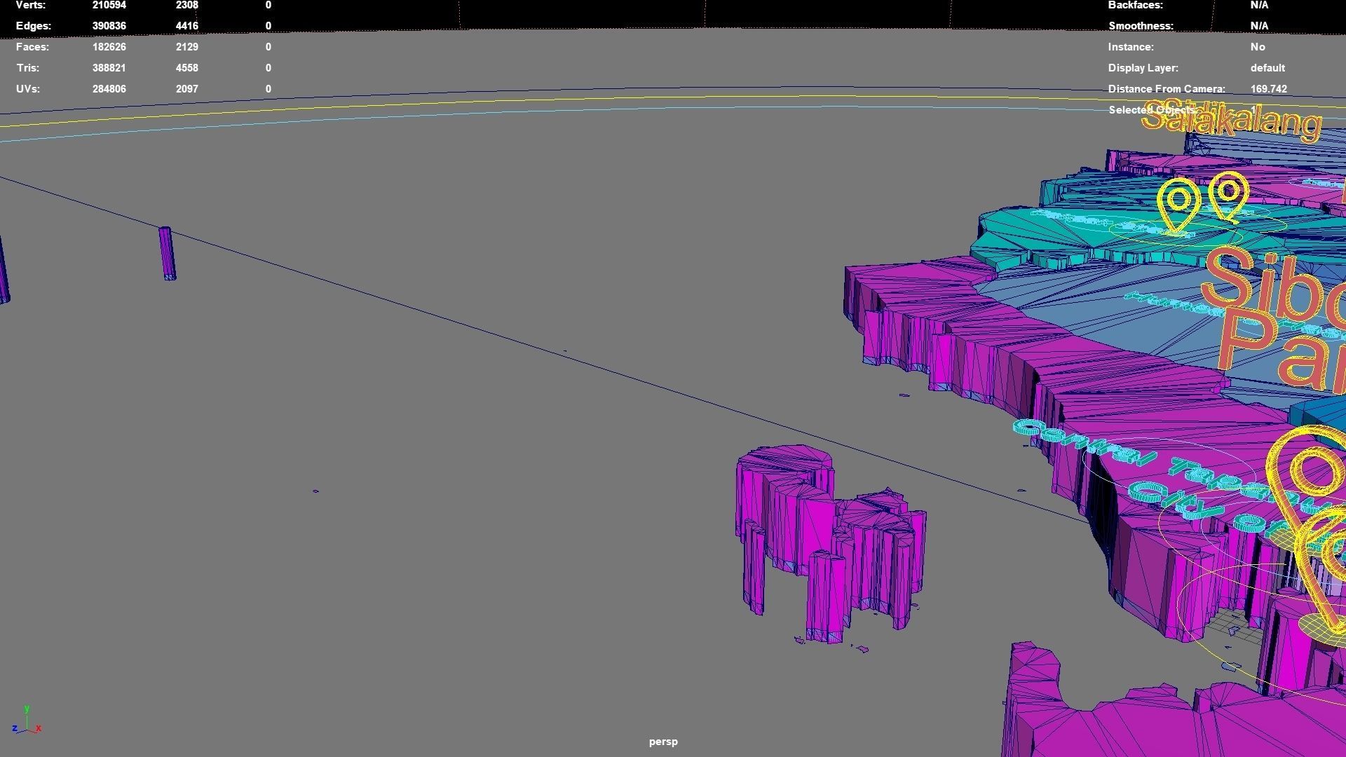 North Sumatra Sumatra Indonesia map region geography political 3D model ...