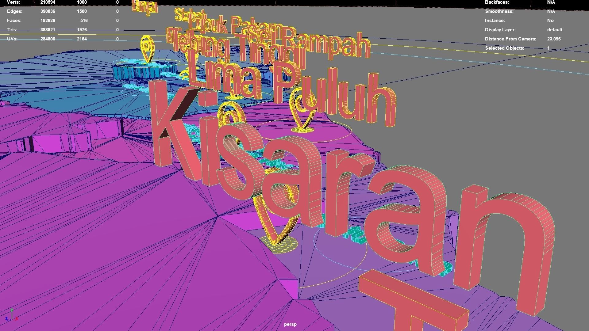 North Sumatra Sumatra Indonesia map region geography political 3D model ...