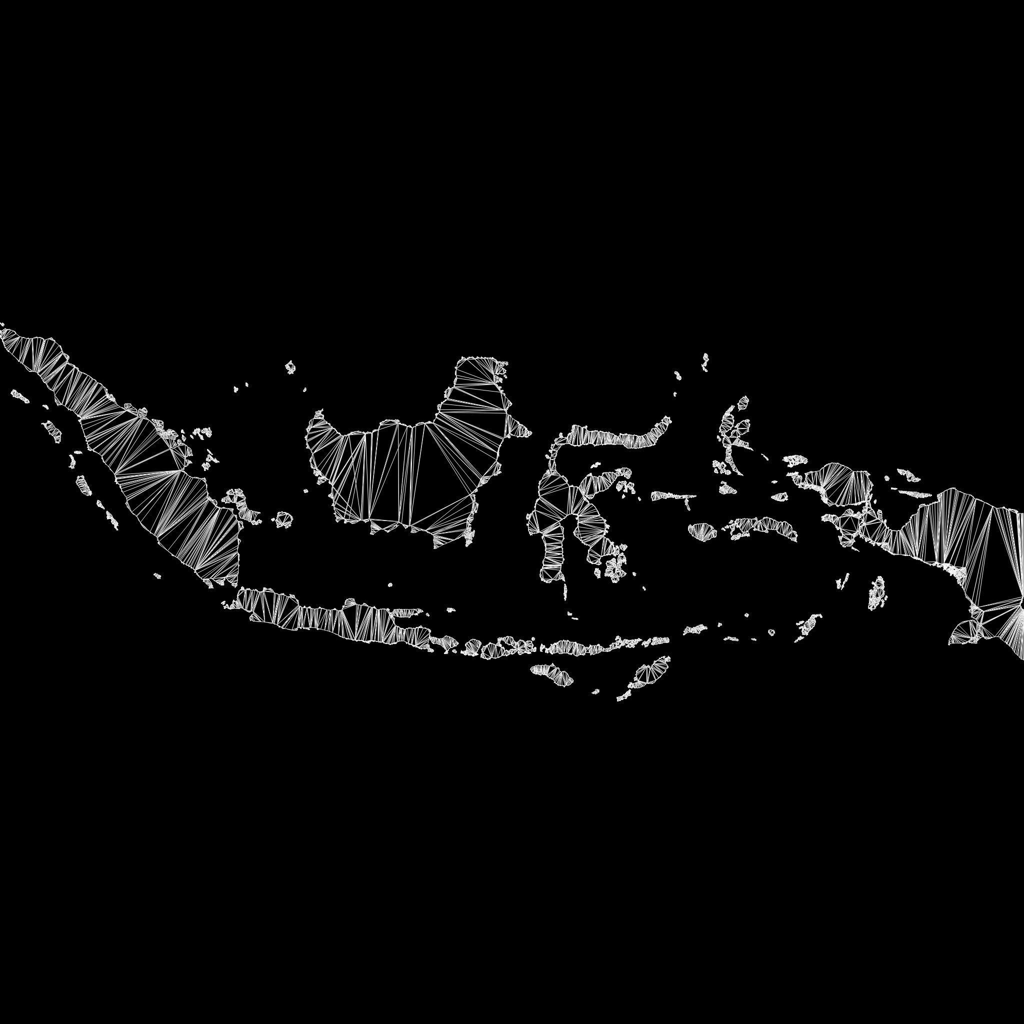 Indonesia map region geography political geographic 3D model rigged ...