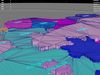Central Java Java Indonesia map region geography political 3D model ...