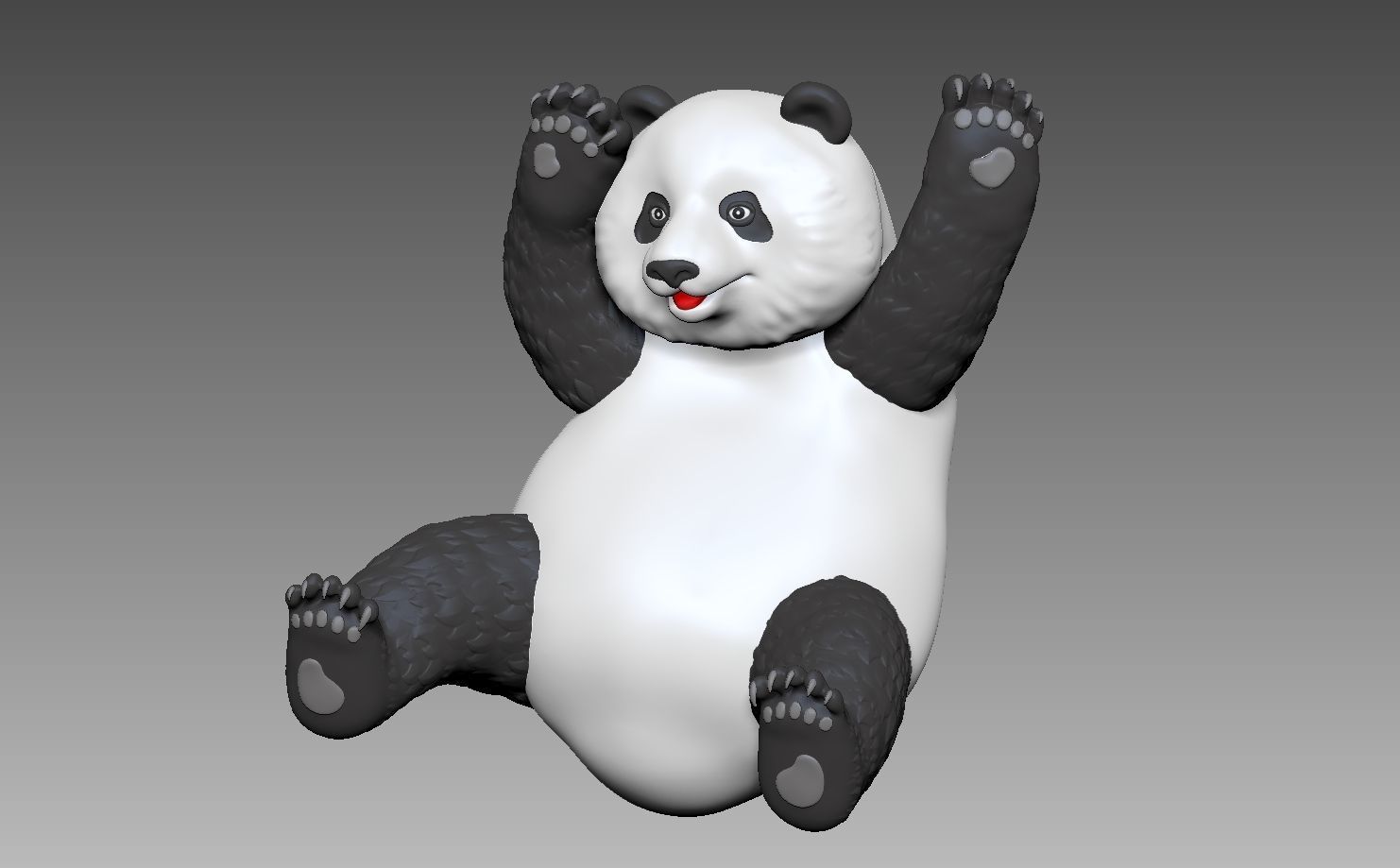 Panda 3D model A 3D model 3D printable | CGTrader