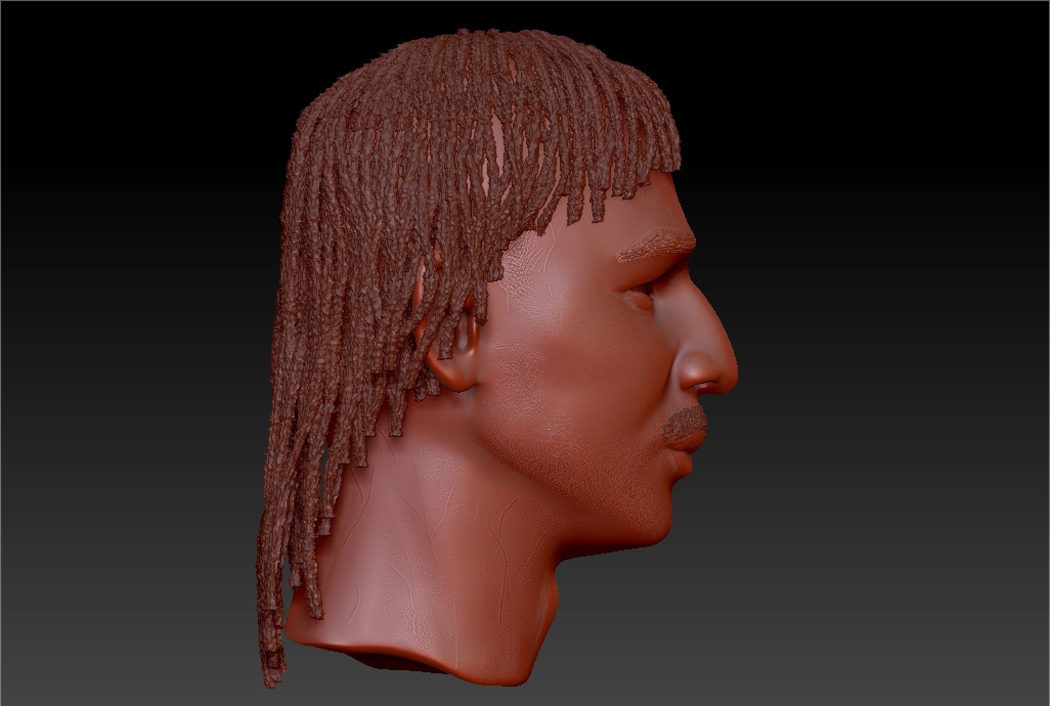 Ruud Gullit figure portrait 3D model 3D model 3D printable | CGTrader