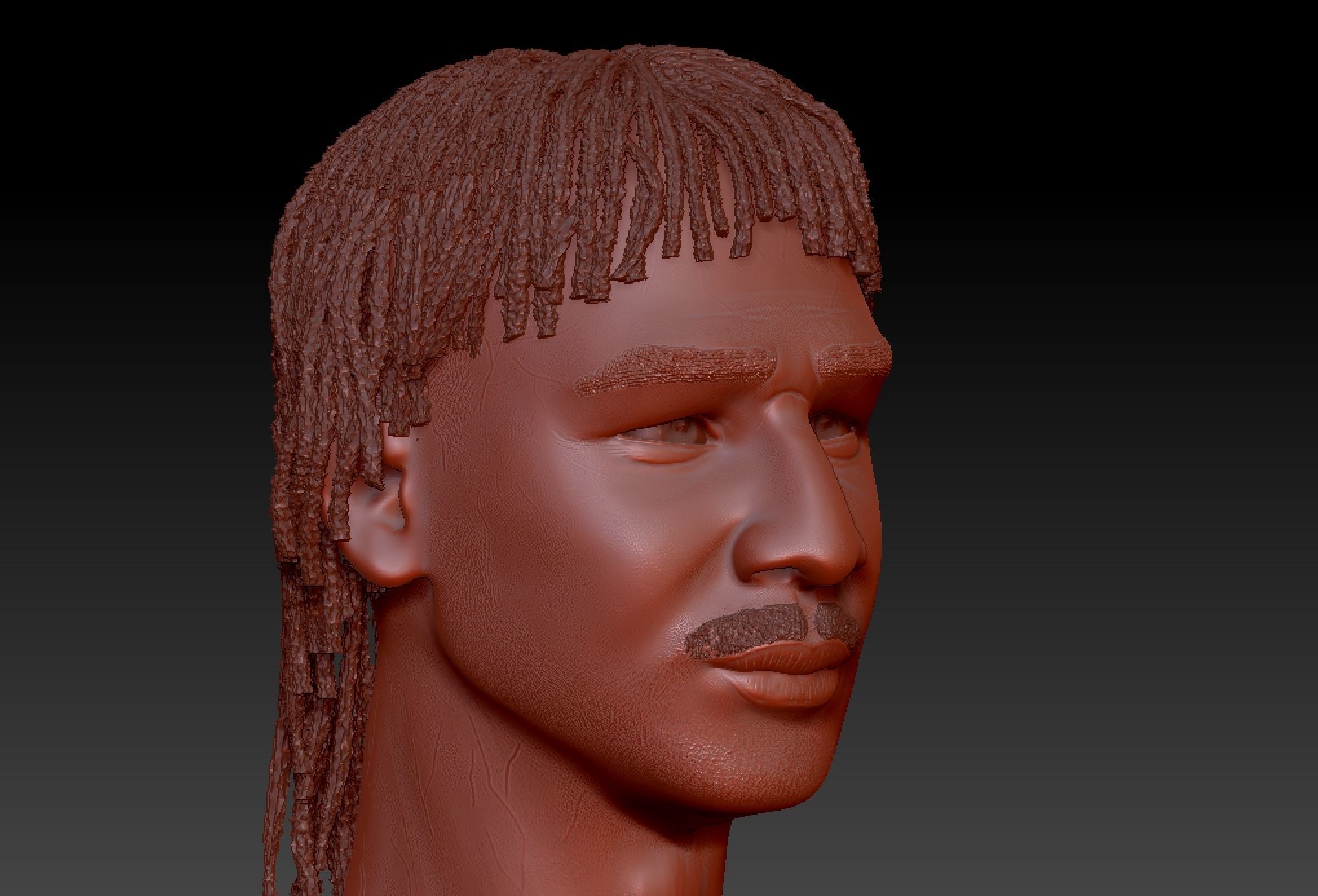 Ruud Gullit figure portrait 3D model 3D model 3D printable | CGTrader