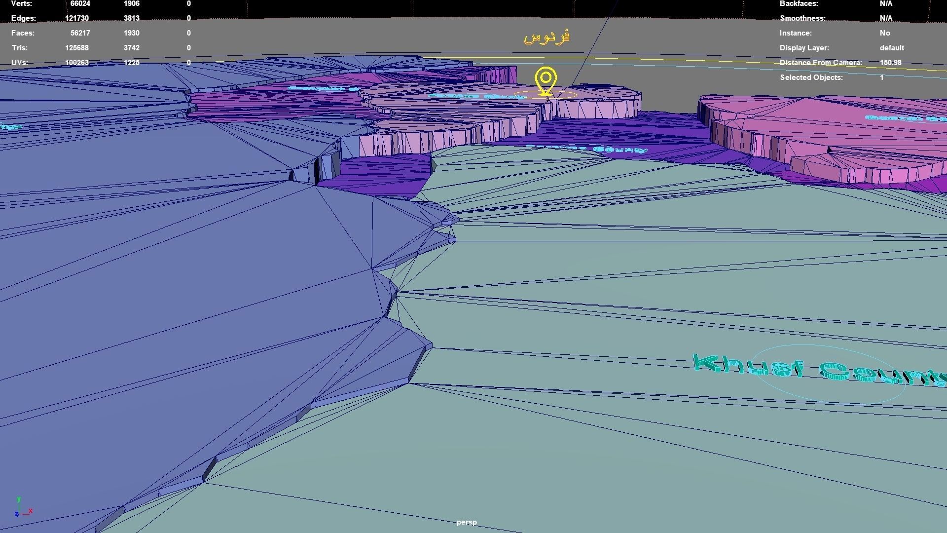South Khorasan Province Iran map region geography political 3D model ...