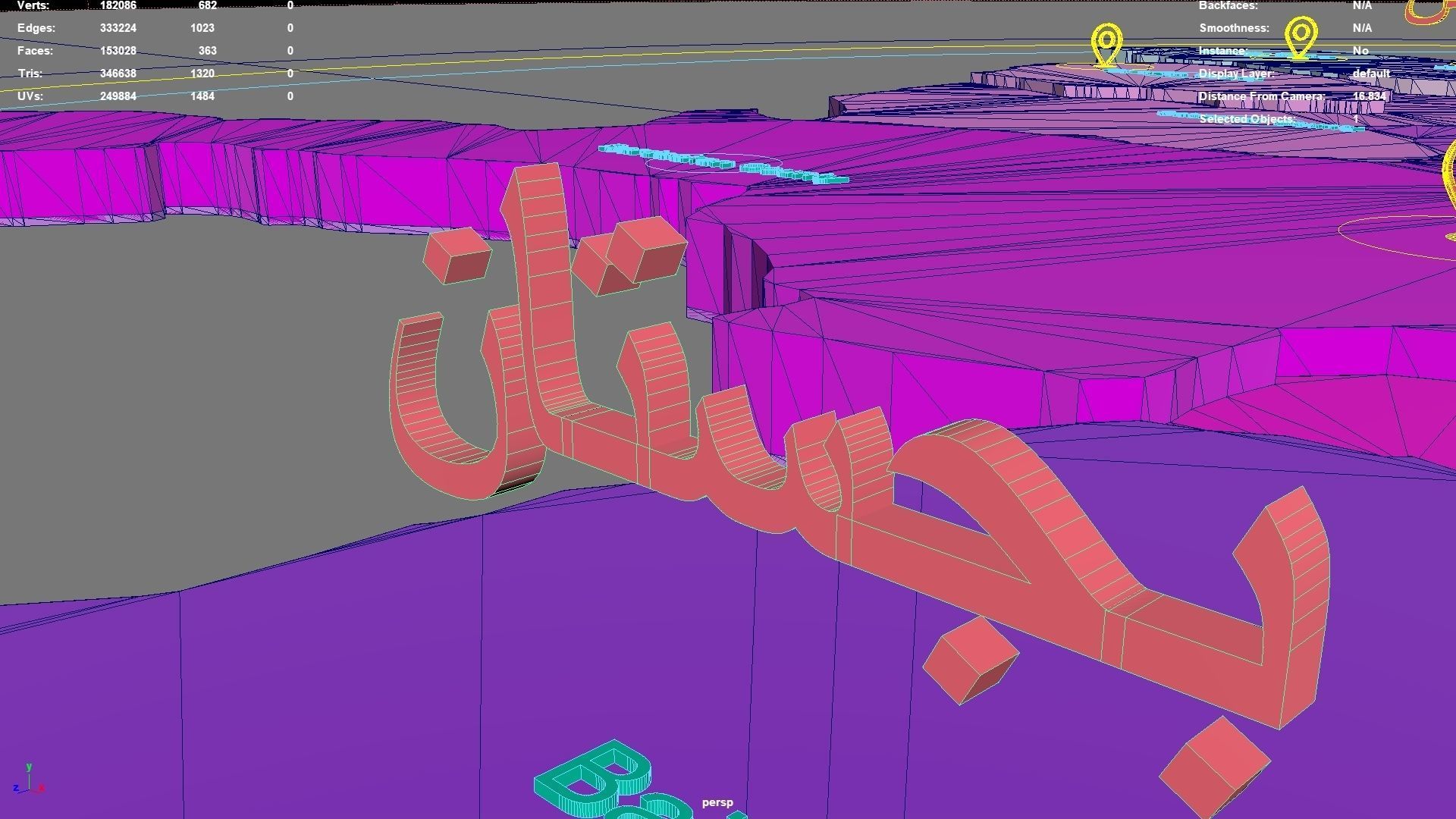 Razavi Khorasan Iran map region geography political geographic 3D model ...
