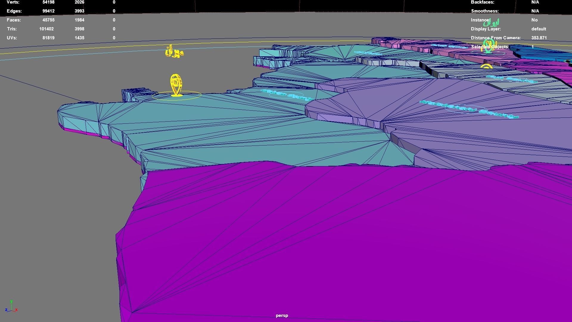 Ilam Province Iran map region geography political geographic 3D model ...