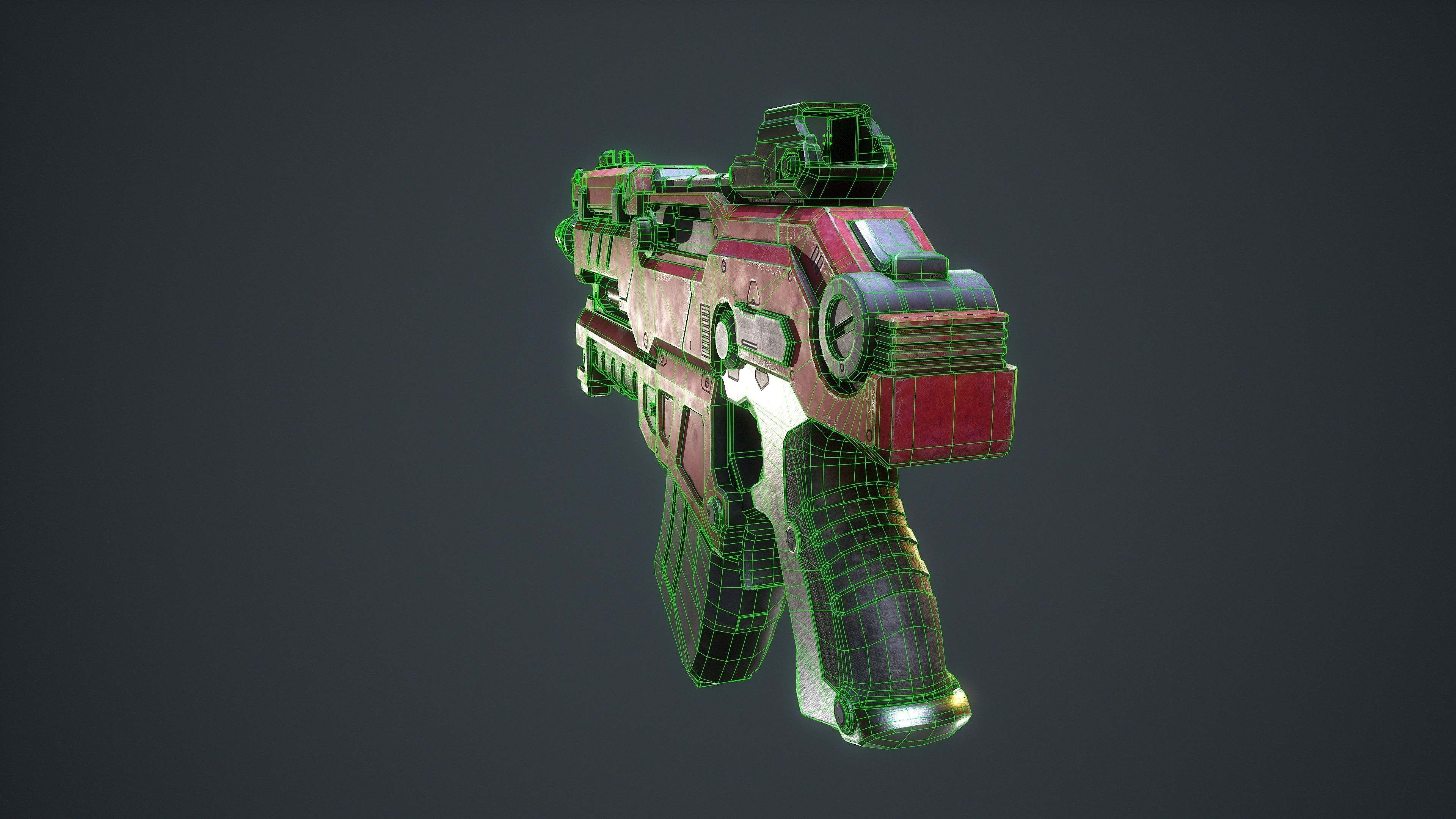 Bolter - Warhammer 40k - game ready - LP free VR / AR / low-poly 3D ...
