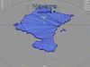 Navarre Spain map region geography political geographic 3D model rigged ...