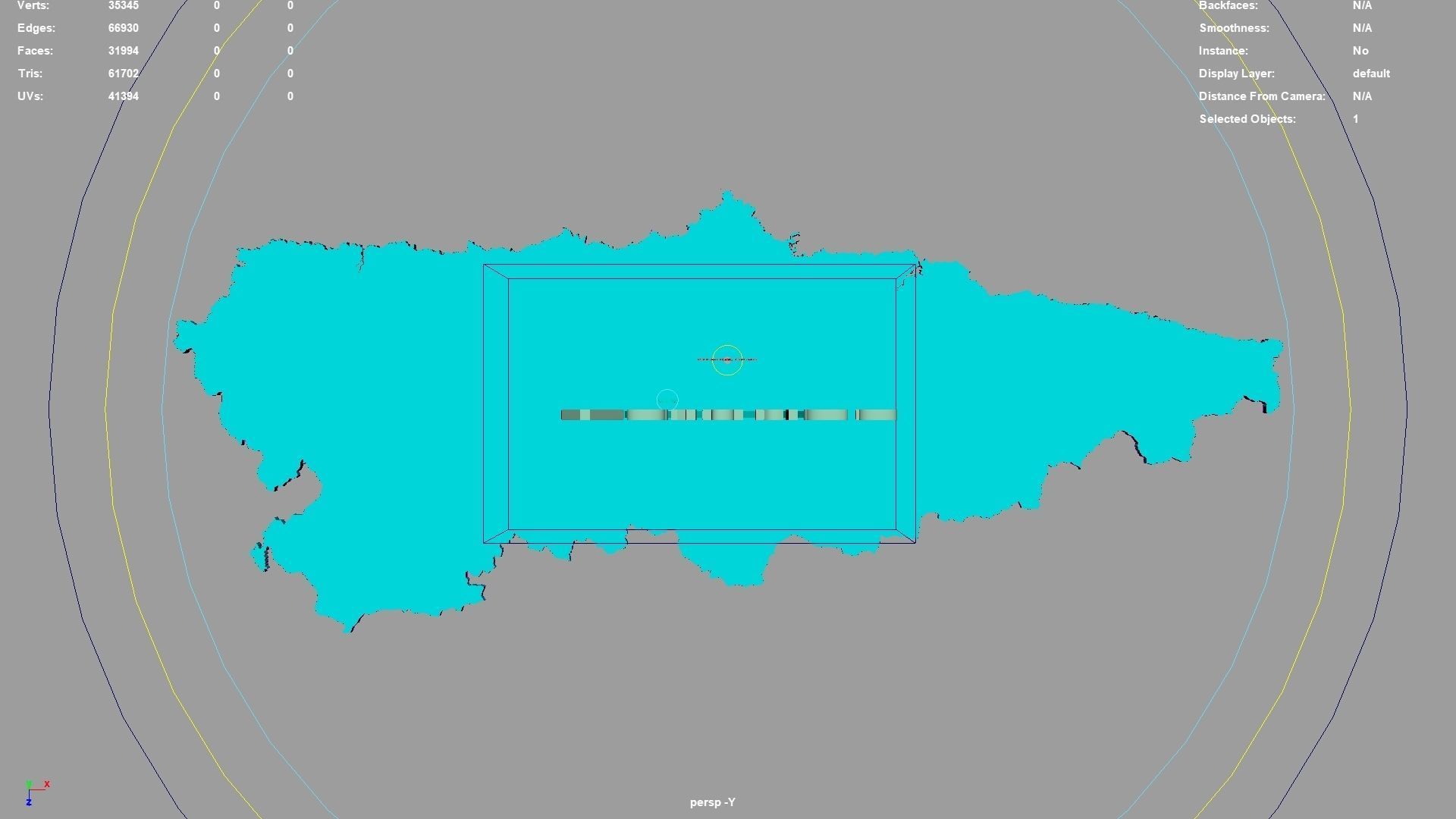 Asturias Spain map region geography political geographic 3D model ...