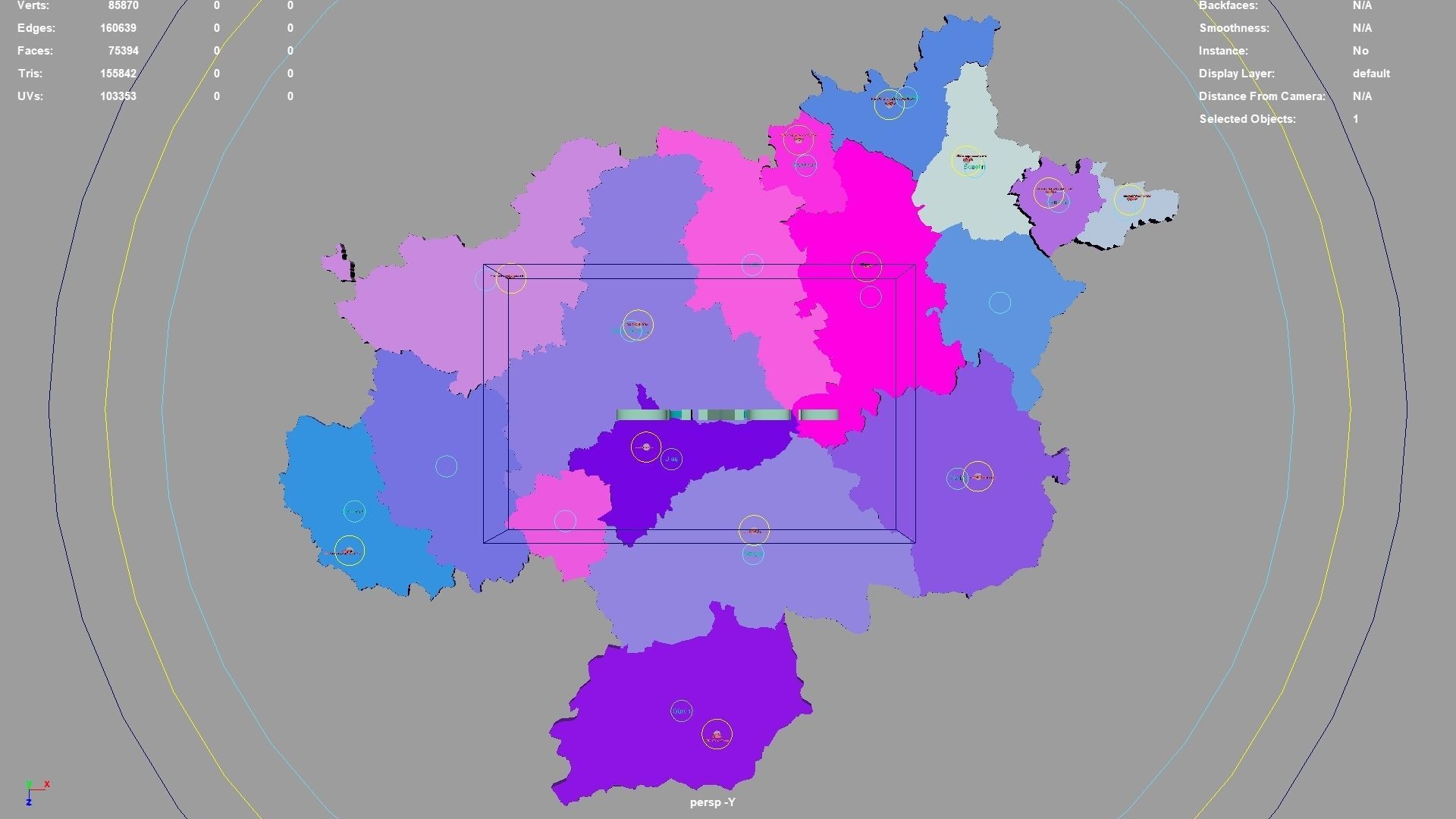 Sivas Central Anatolia Region Turkey map region geography 3D model ...