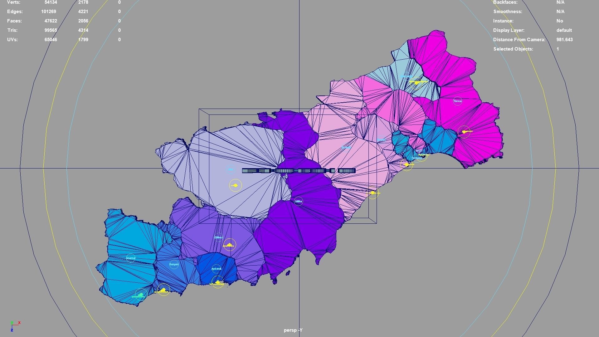 Mersin Mediterranean Region Turkey map region geography 3D model rigged ...