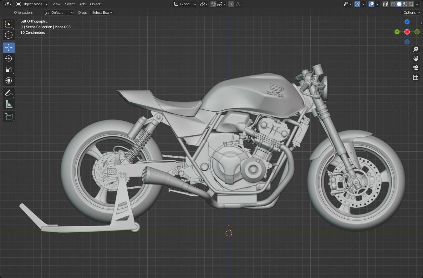 3D model HONDA CB400 CAFE RACER CUSTEM VR / AR / low-poly | CGTrader