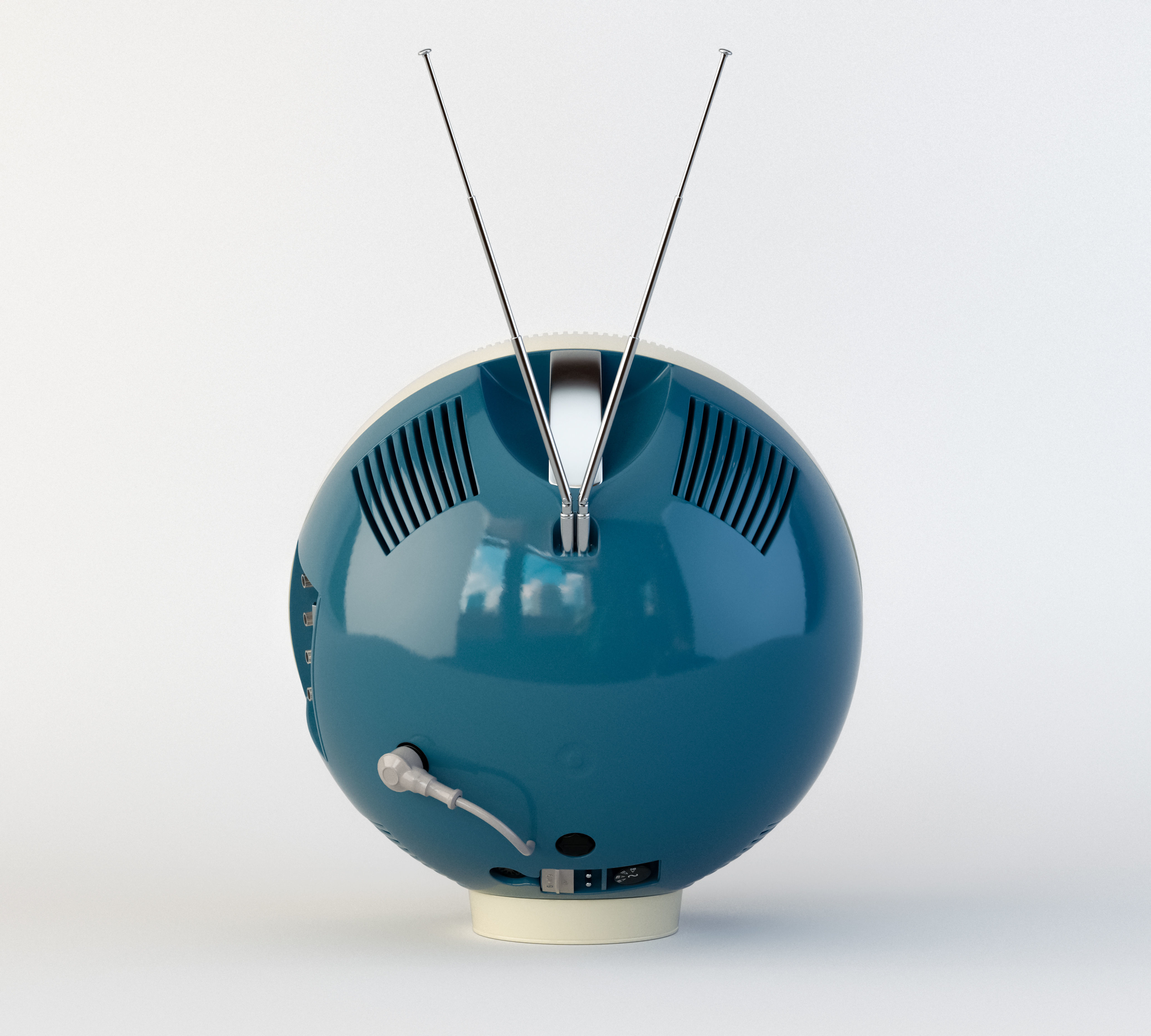 Phillips Spaceball Retro Antique Seventies Television 3D model | CGTrader