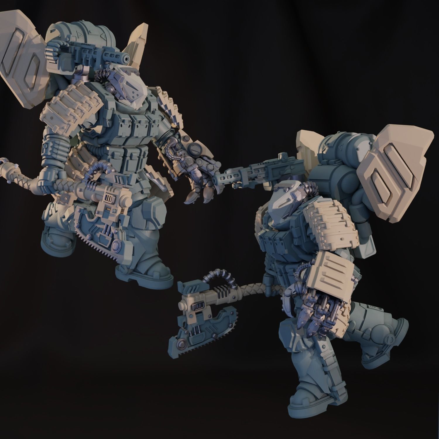 Battle Brothers - Dragoon Exo Armour 3D model 3D printable | CGTrader