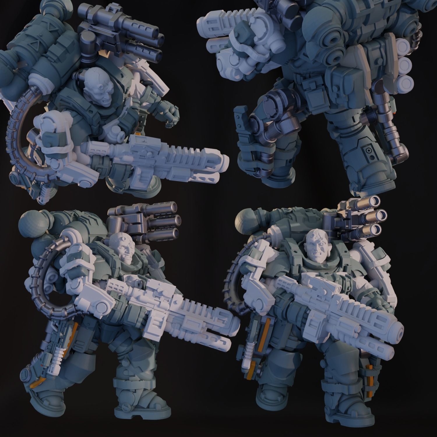 Battle Brothers - Dragoon Exo Armour 3D model 3D printable | CGTrader