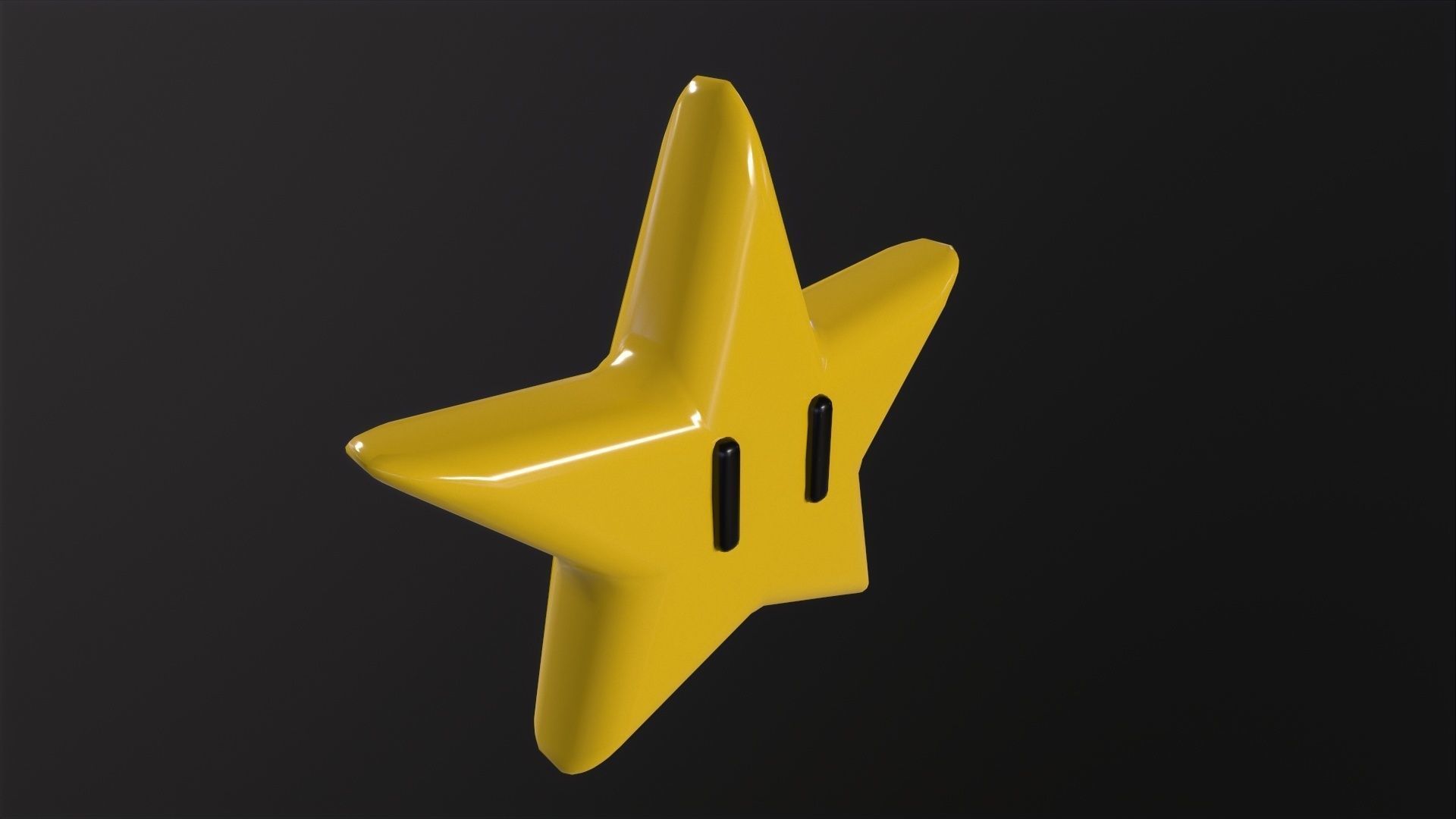 3D model Mario Star 3D Model VR / AR / low-poly | CGTrader