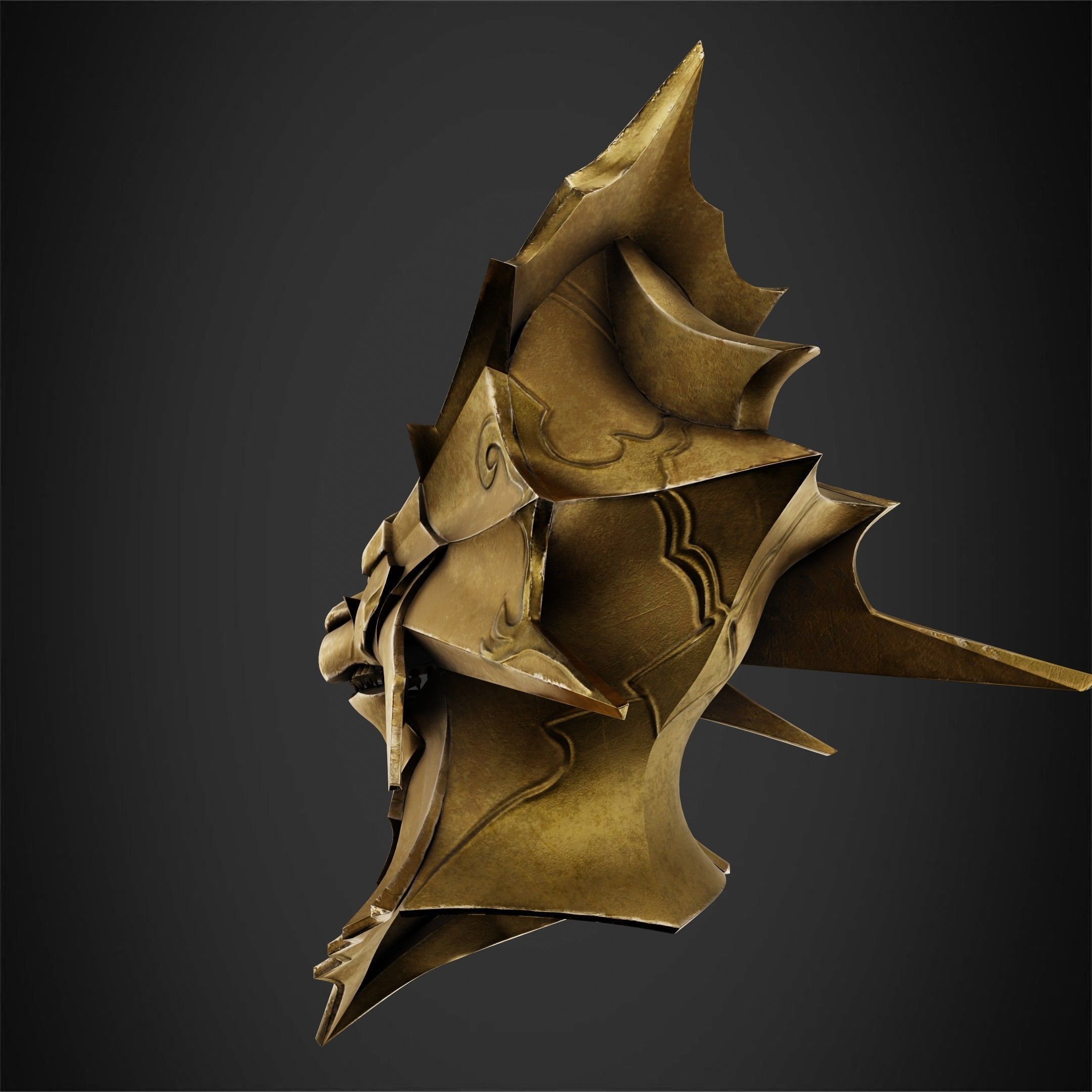 Darsk Souls Ornstein Dragon Slayer Helmet for Cosplay 3D model 3D ...