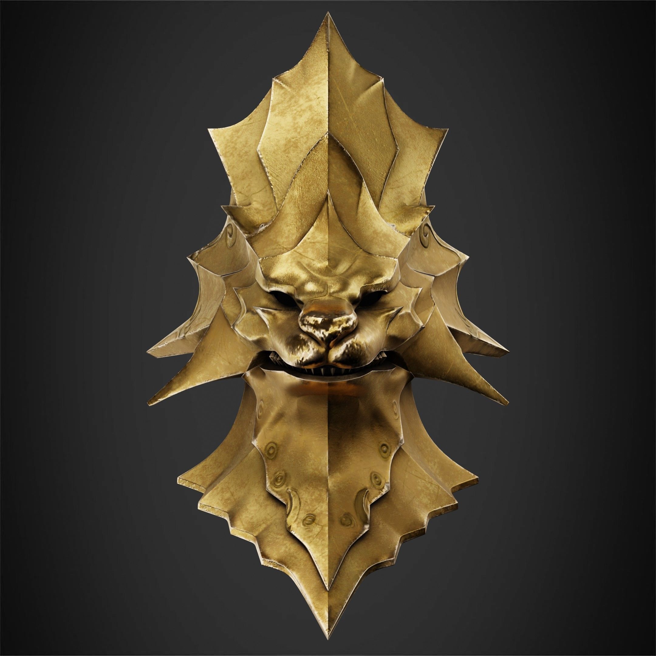 Darsk Souls Ornstein Dragon Slayer Helmet for Cosplay 3D model 3D ...