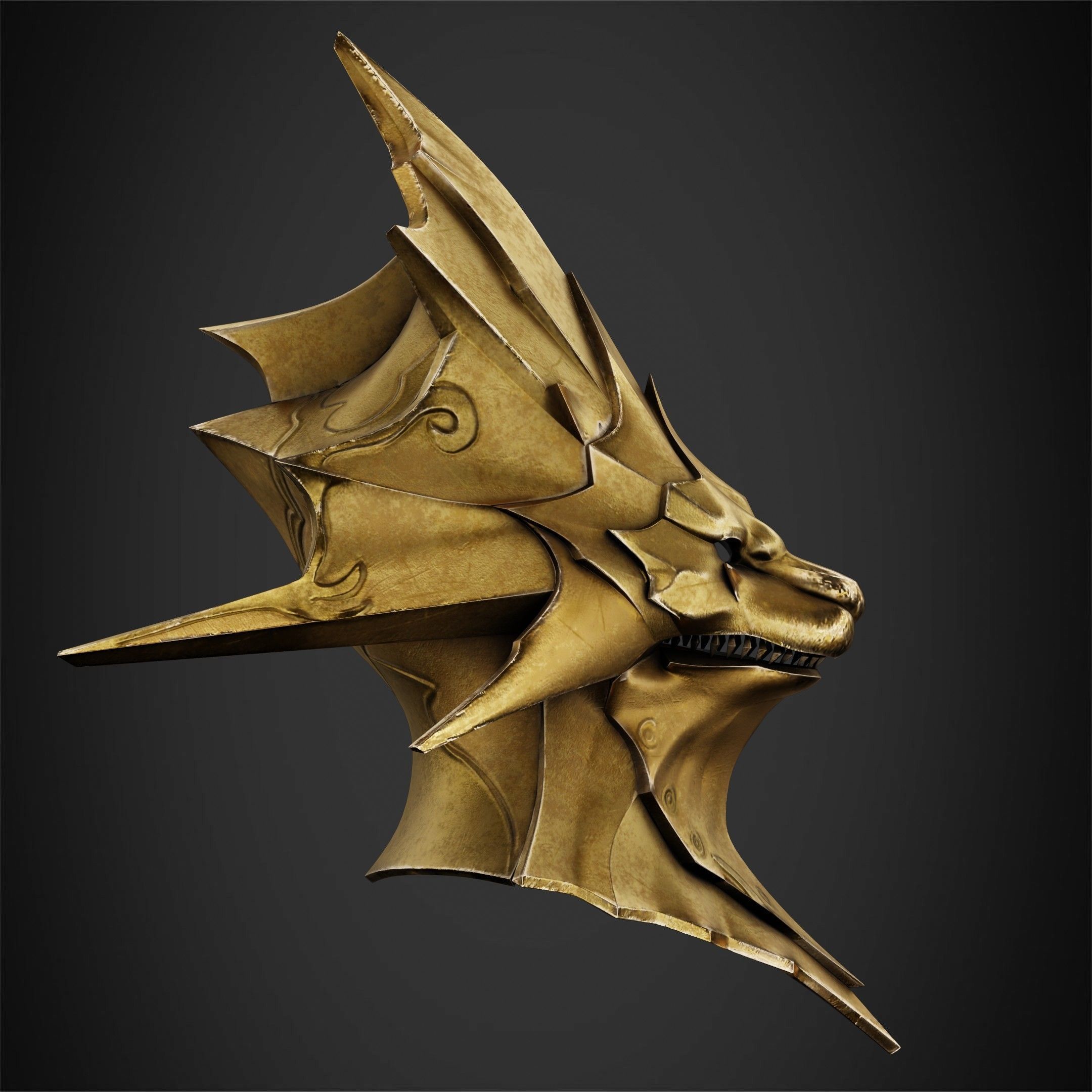 Darsk Souls Ornstein Dragon Slayer Helmet for Cosplay 3D model 3D ...