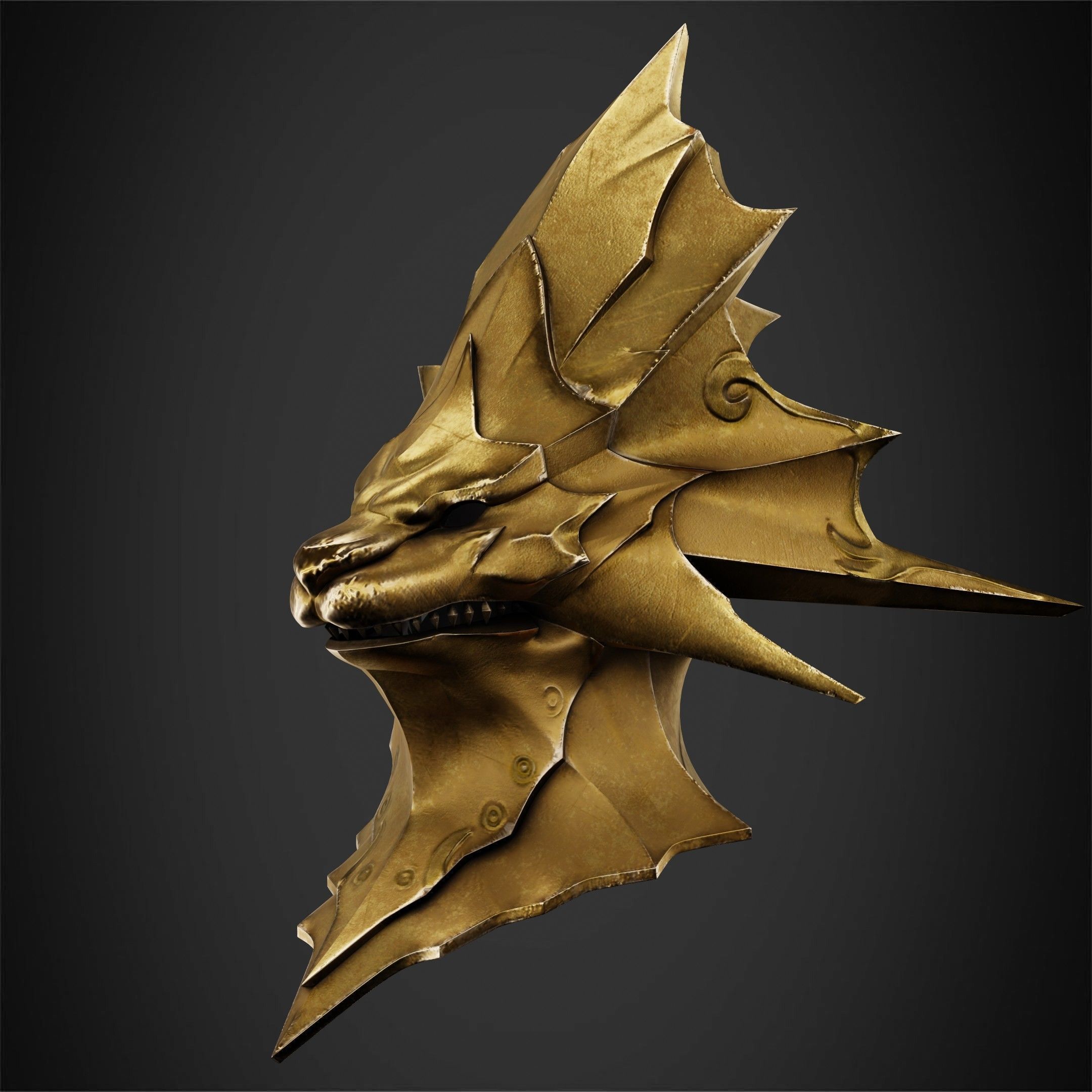 Darsk Souls Ornstein Dragon Slayer Helmet for Cosplay 3D model 3D ...