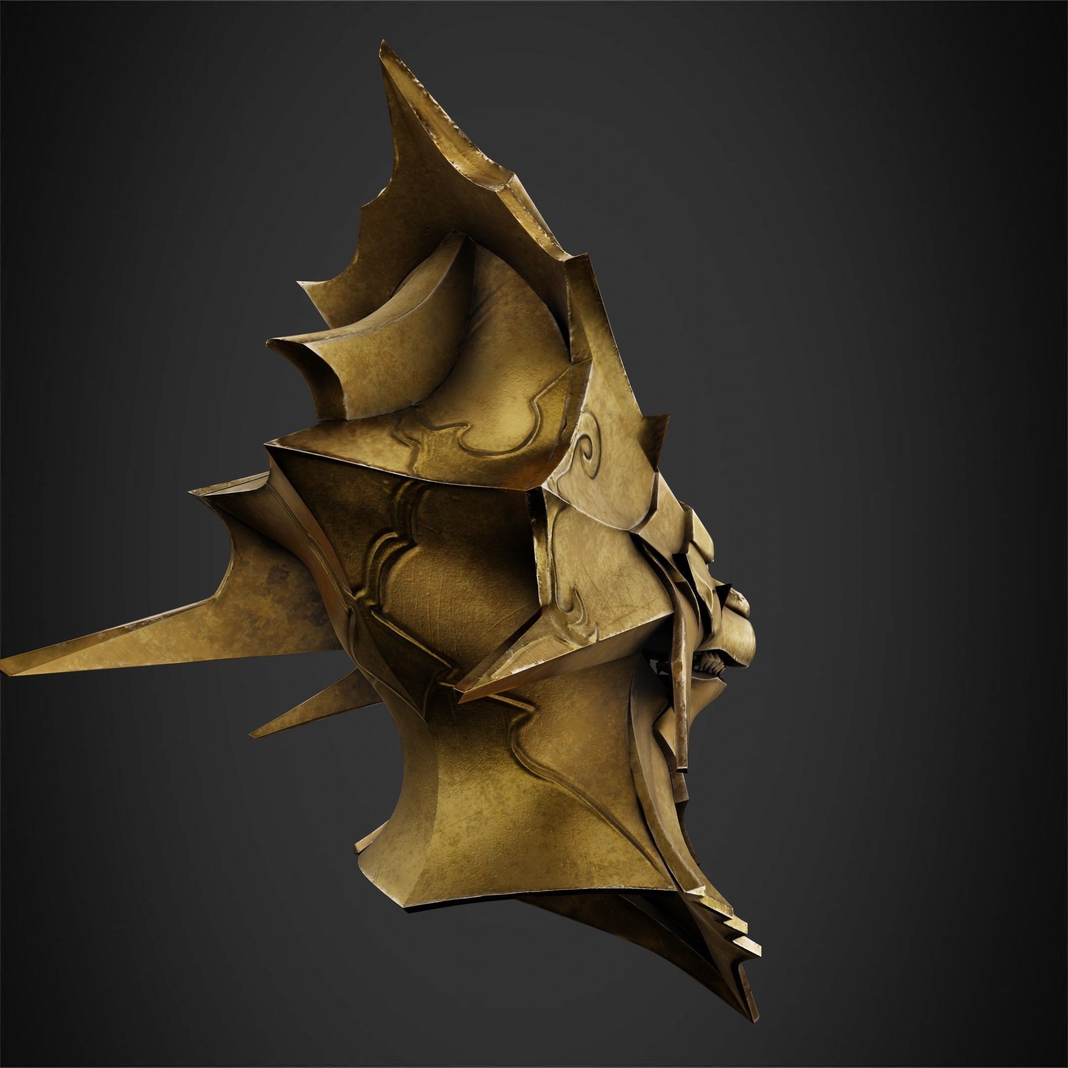Darsk Souls Ornstein Dragon Slayer Helmet for Cosplay 3D model 3D ...