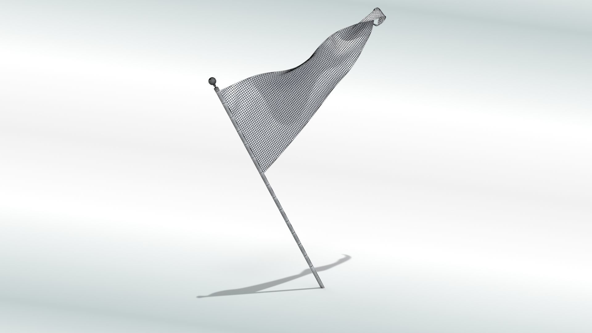 3D model Tri-Flag - Animated Exhibition Flag VR / AR / low-poly | CGTrader