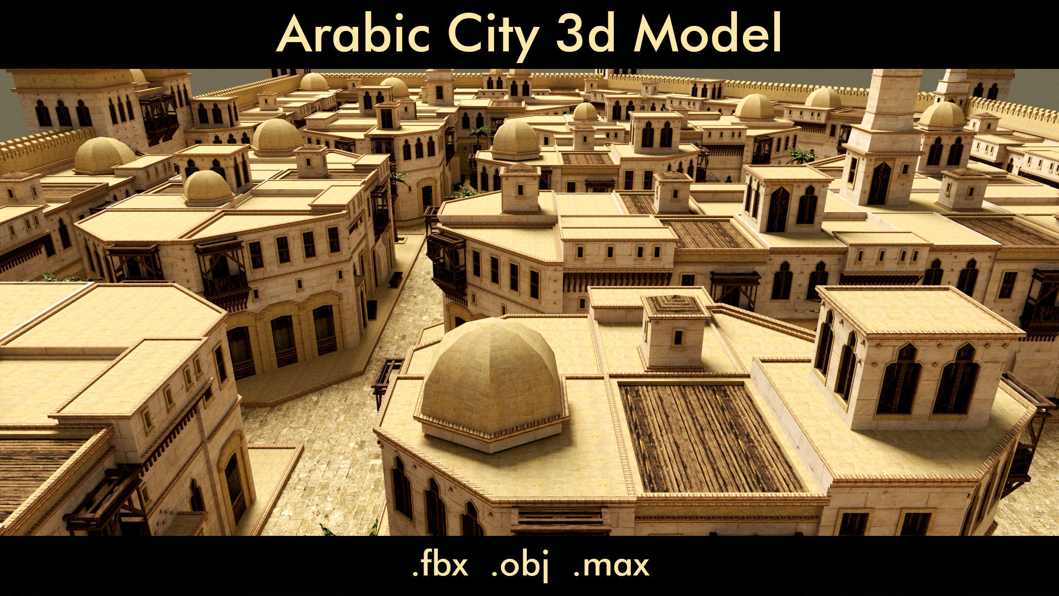 Arabic City- 3d Model 3D model | CGTrader