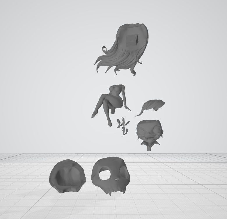 Vampirella stylised 3D model 3D printable | CGTrader