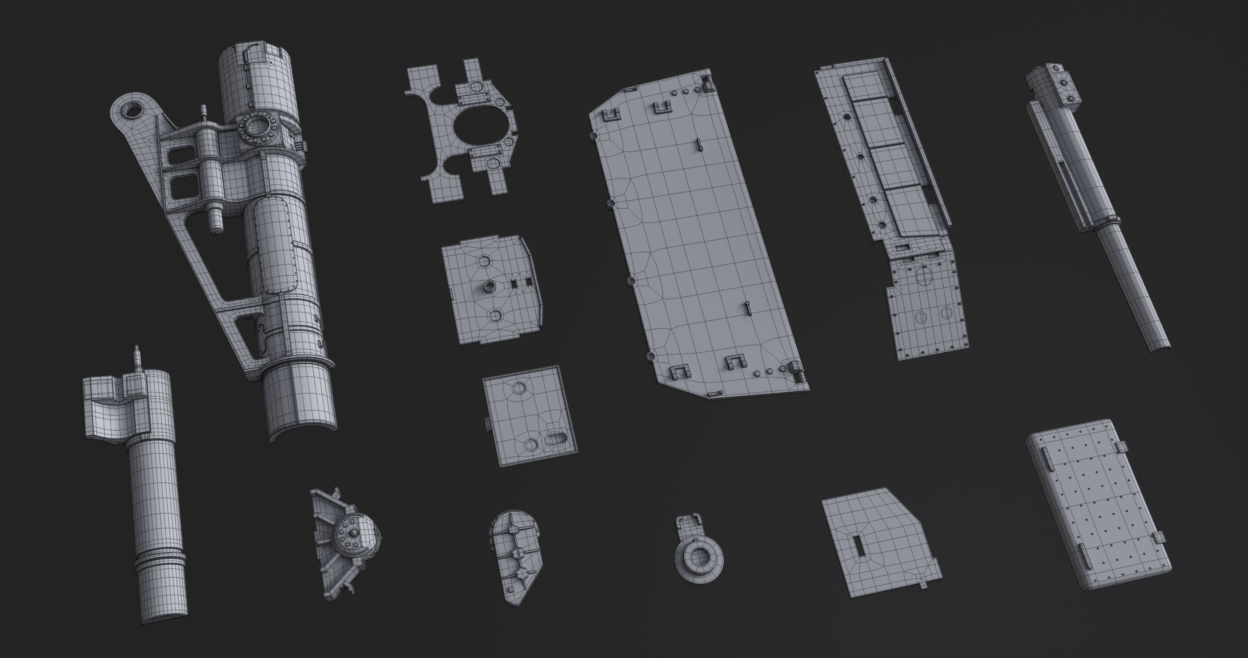 Kitbash Kit - 90 Original Star Wars Parts 3D model | CGTrader