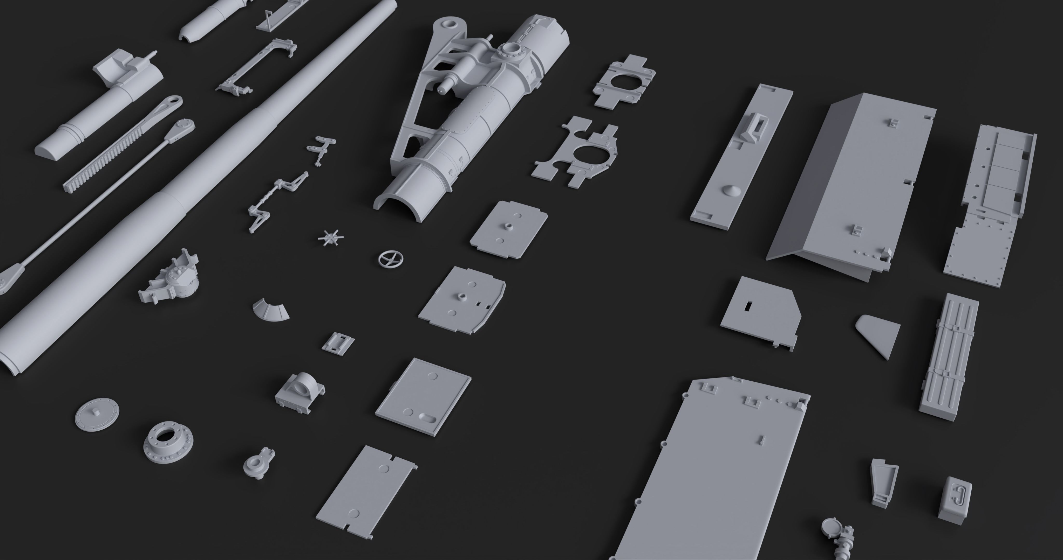 Kitbash Kit - 90 Original Star Wars Parts 3D model | CGTrader