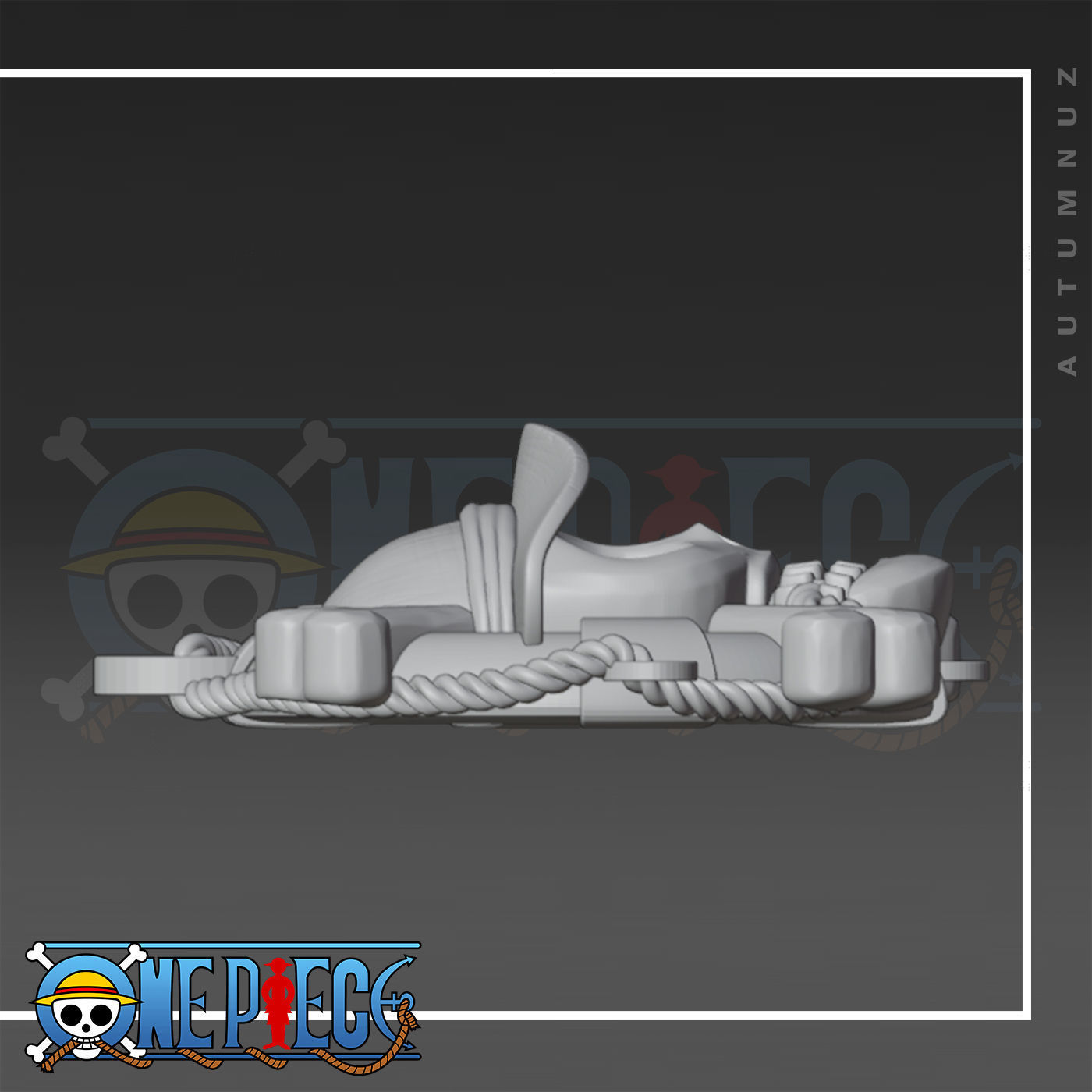 ONE PIECE KEYCHAIN 3D model 3D printable | CGTrader