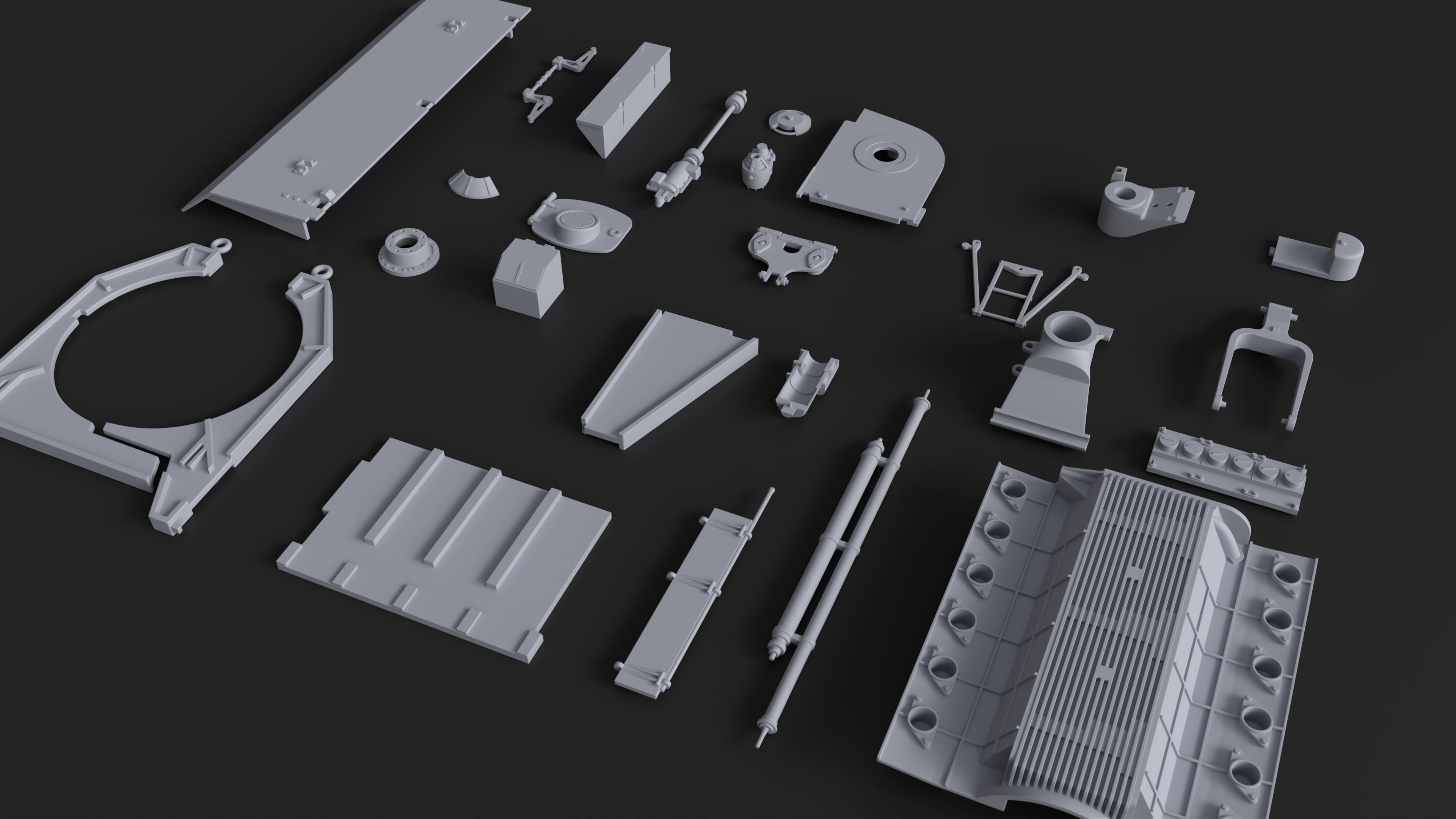 Kitbash Kit - 25 Free Original Star Wars Parts free 3D model | CGTrader