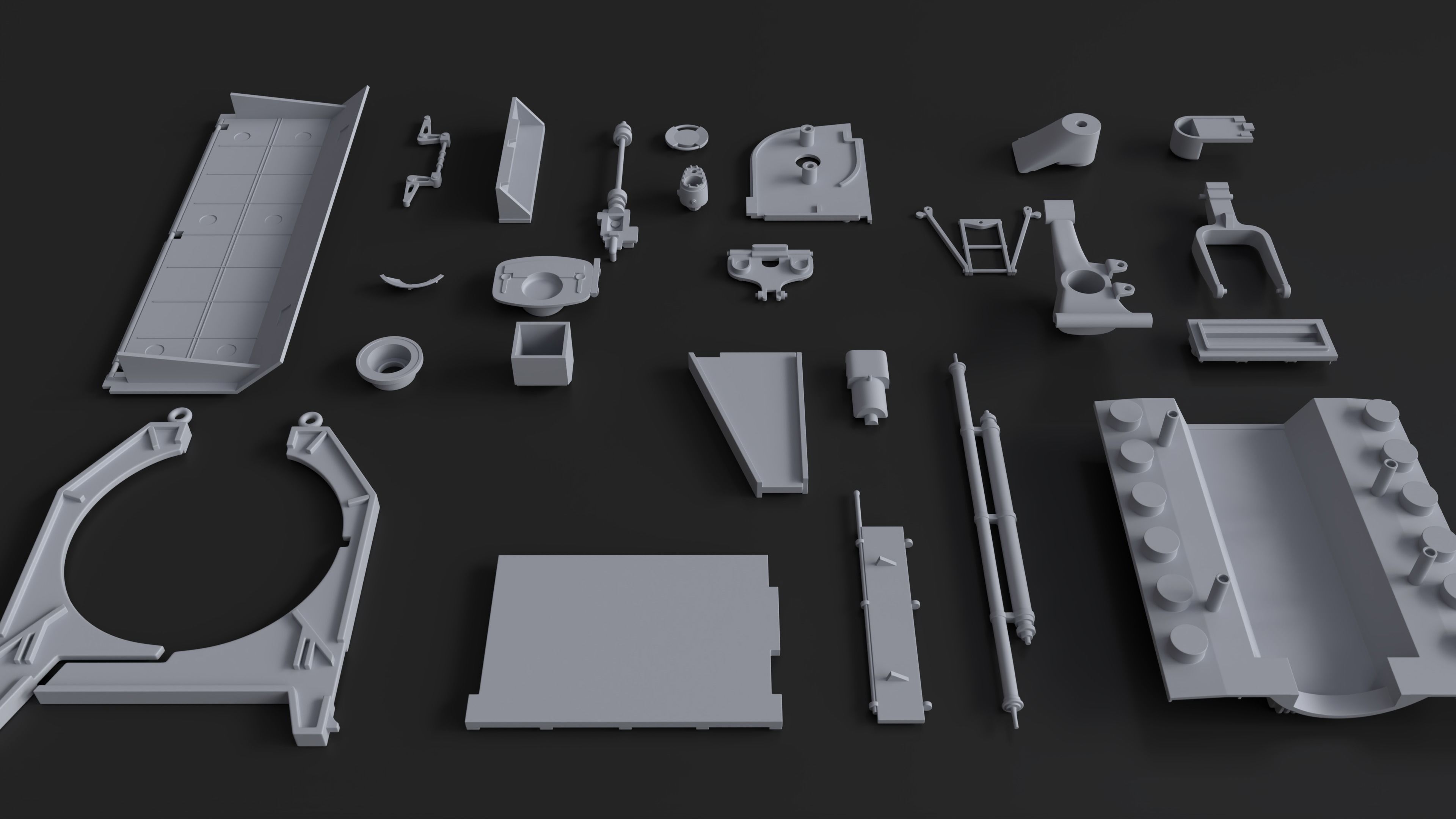 Kitbash Kit - 25 Free Original Star Wars Parts free 3D model | CGTrader