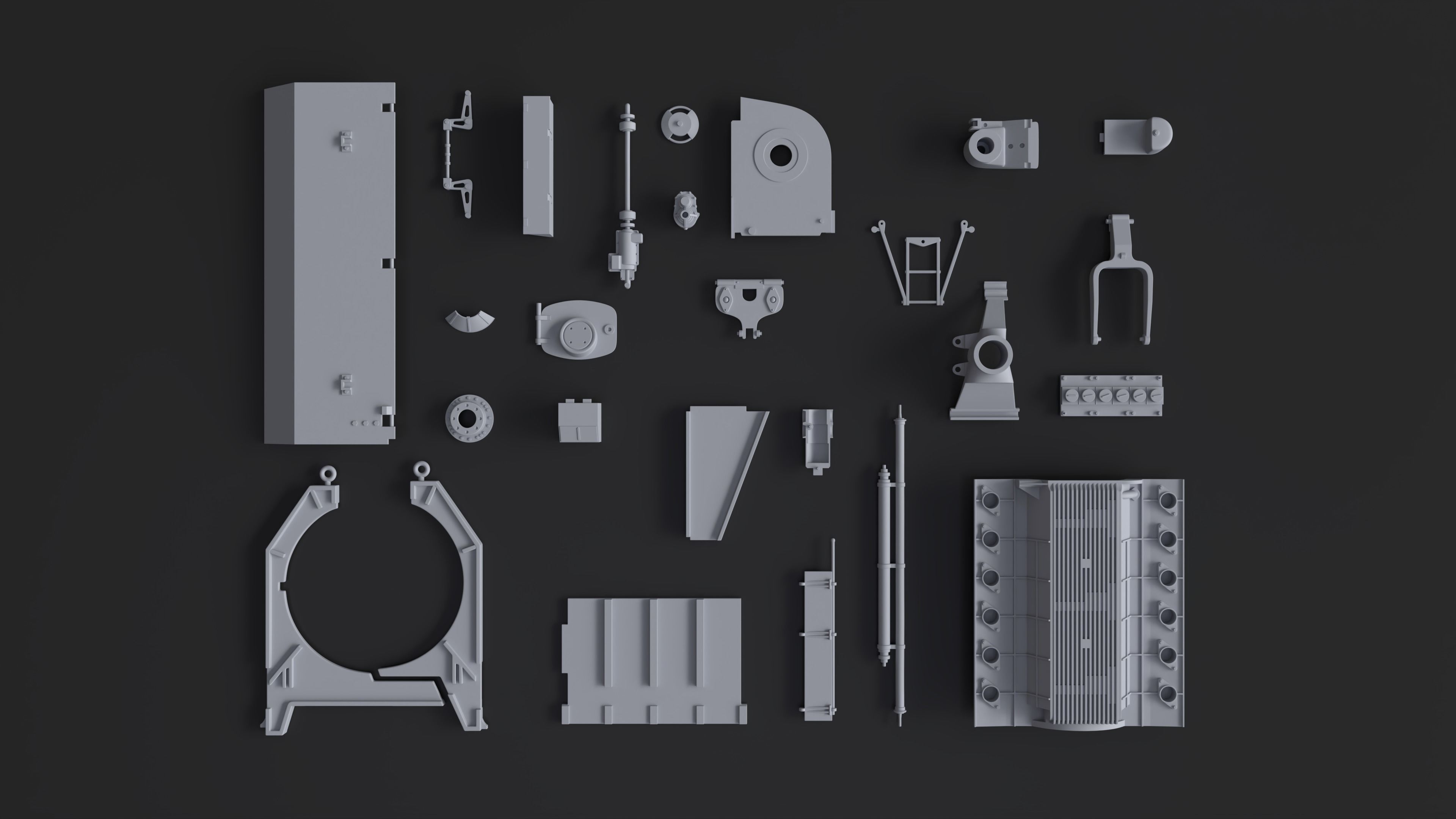 Kitbash Kit - 25 Free Original Star Wars Parts free 3D model | CGTrader