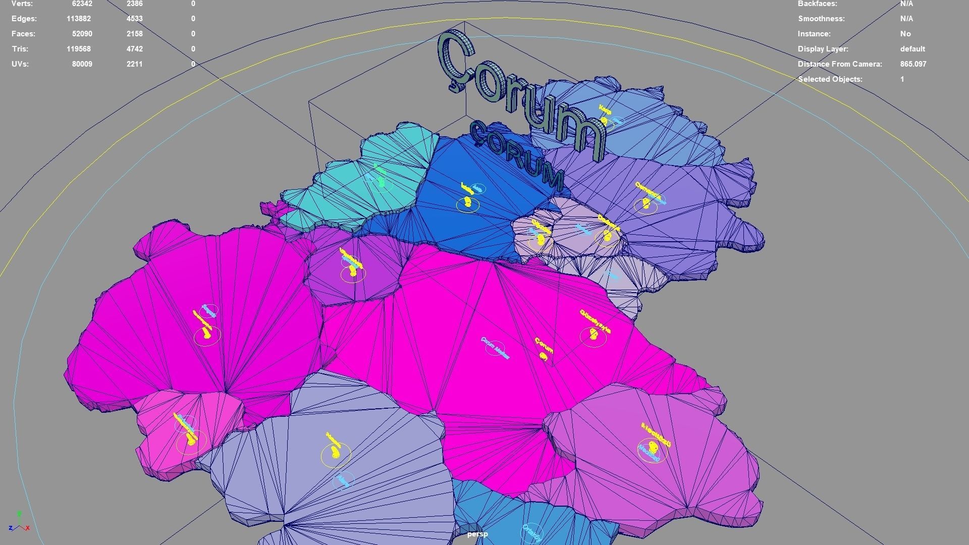 Corum Black Sea Region Turkey map region geography political 3D model ...