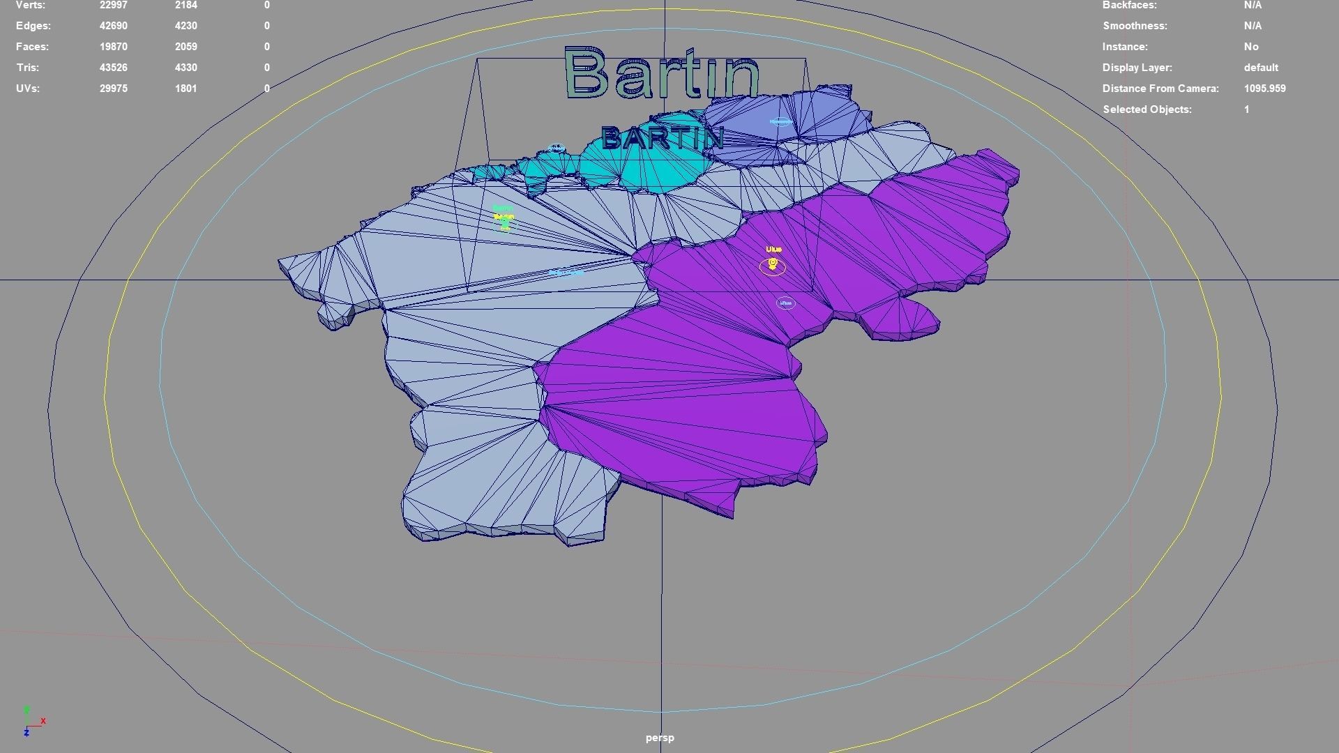 Bartin Black Sea Region Turkey map region geography political 3D model ...