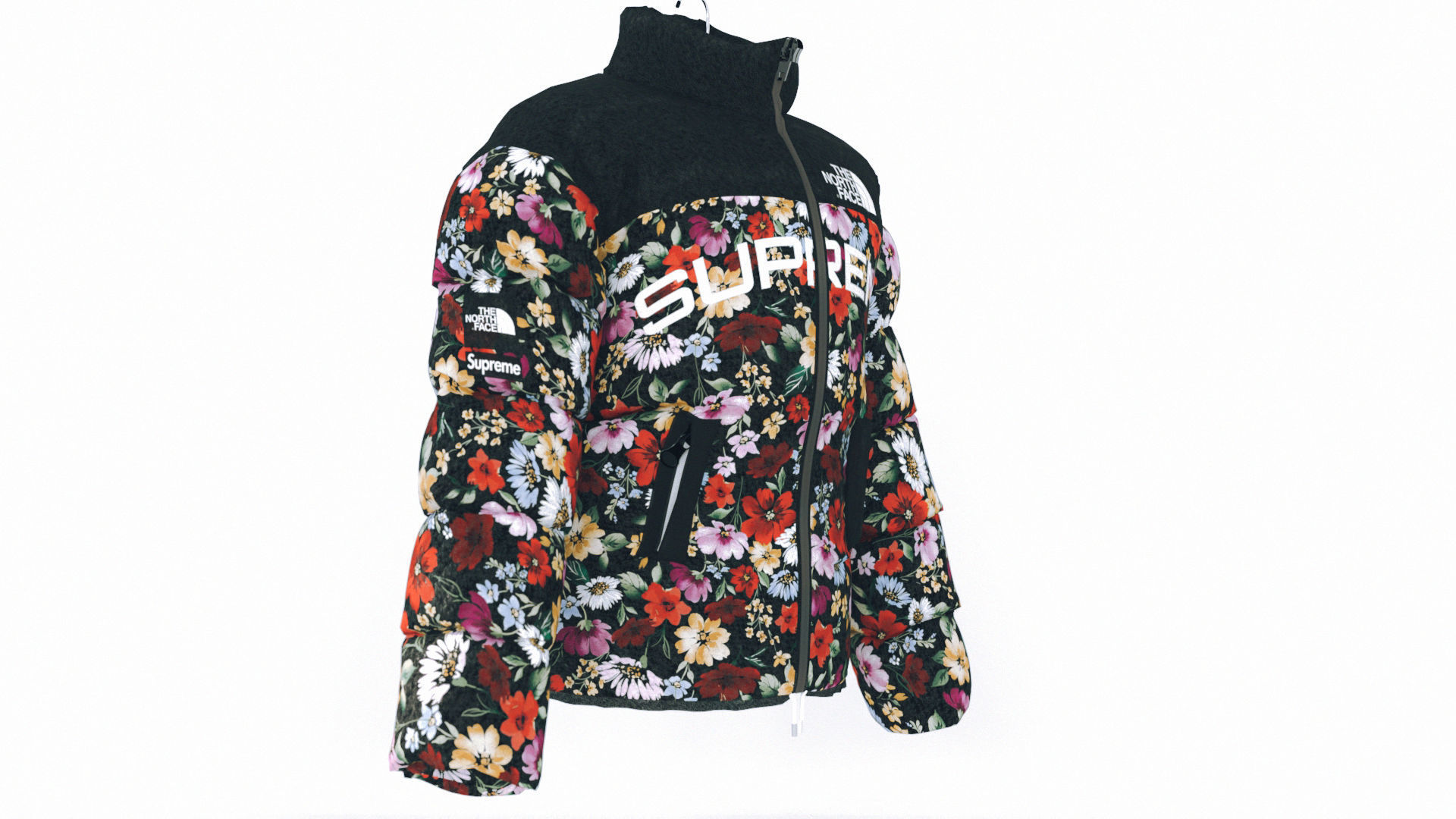 3 Jackets Supreme x TNF 3D model | CGTrader