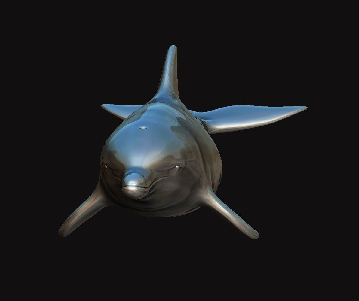 Swimming Dolphin 3D model 3D printable | CGTrader