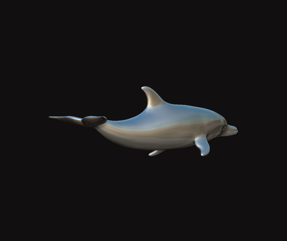 Swimming Dolphin 3D model 3D printable | CGTrader