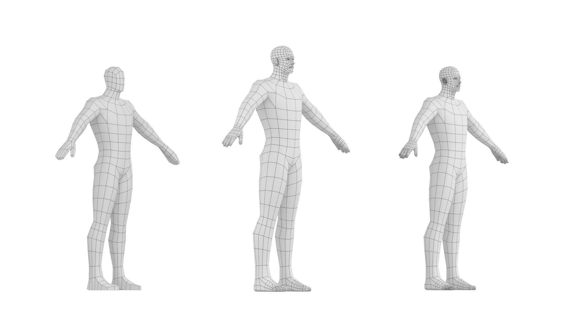 Hero Male in A-Pose Base Mesh 3D model | CGTrader