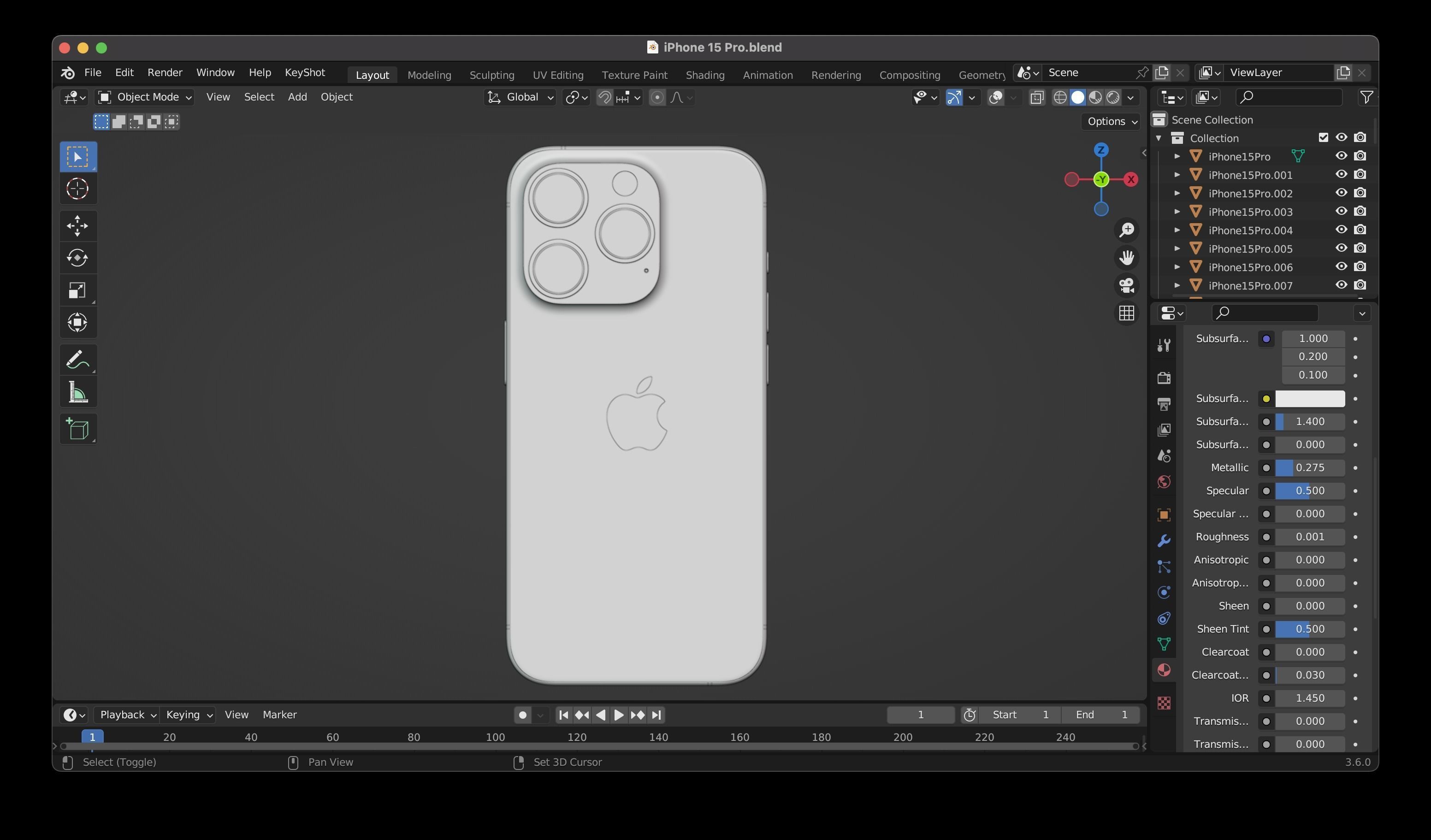 Apple iPhone 15 Pro - 3d Model with Textures 3D model | CGTrader