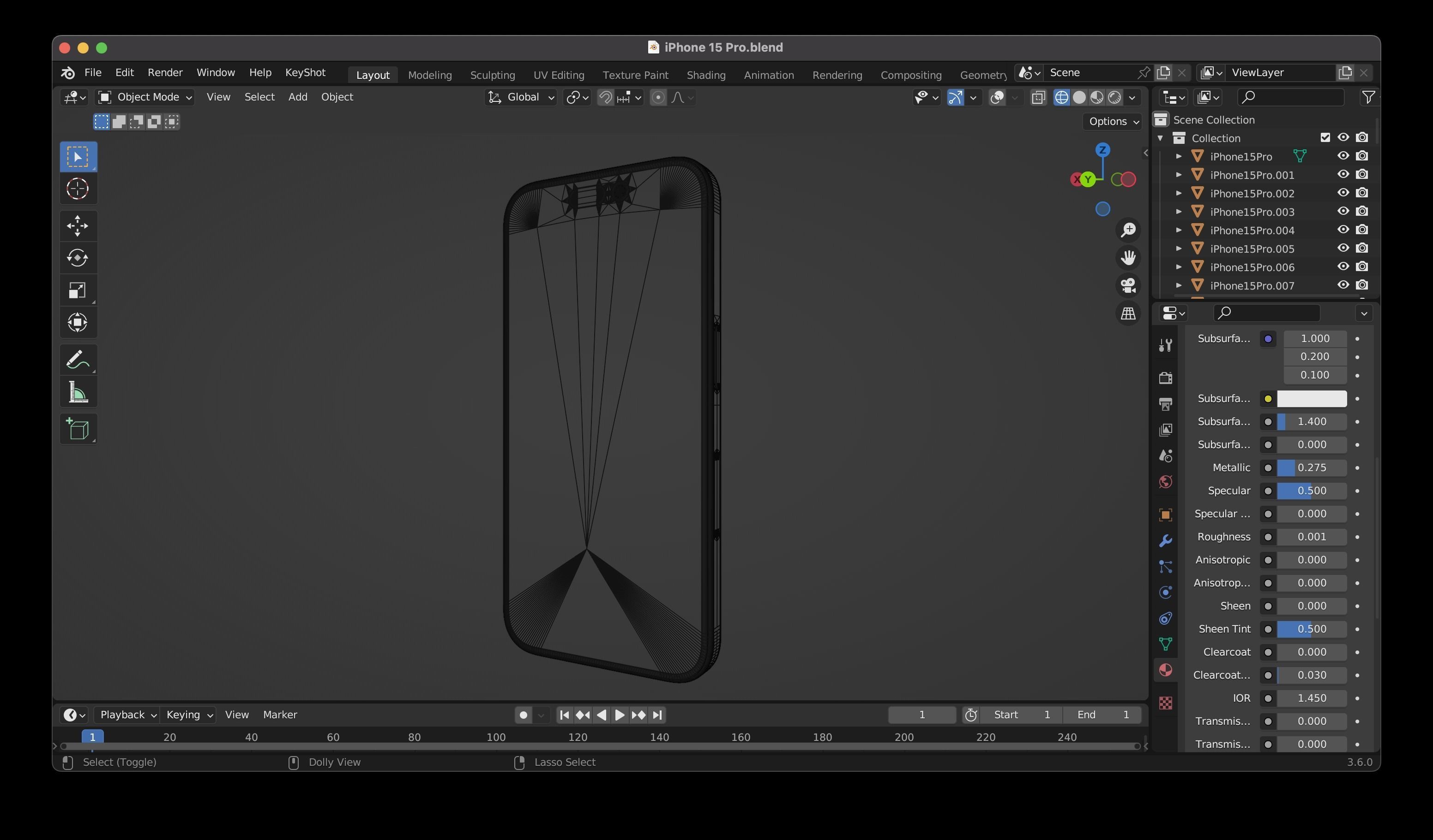 Apple iPhone 15 Pro - 3d Model with Textures 3D model | CGTrader