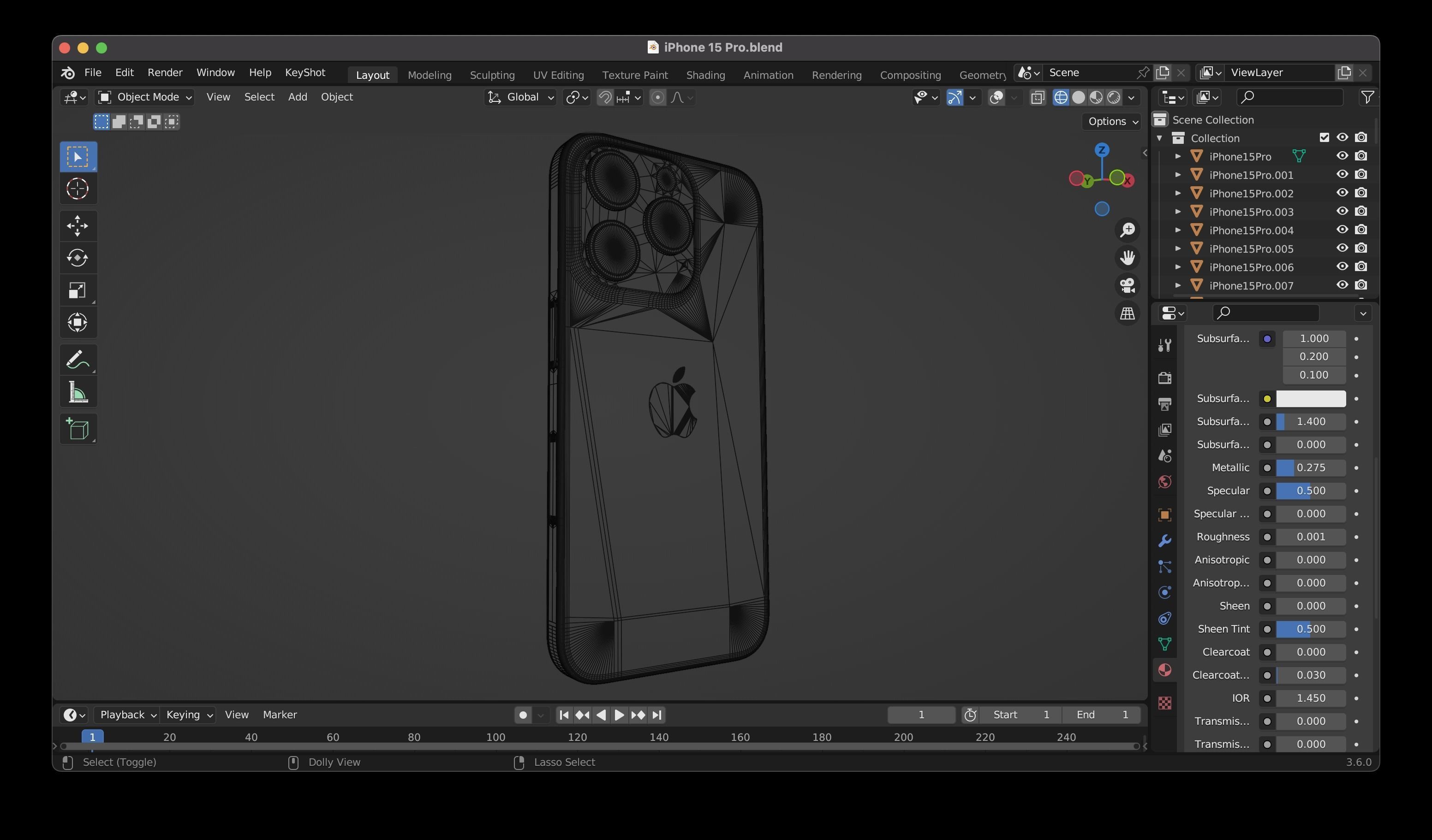 Apple iPhone 15 Pro - 3d Model with Textures 3D model | CGTrader