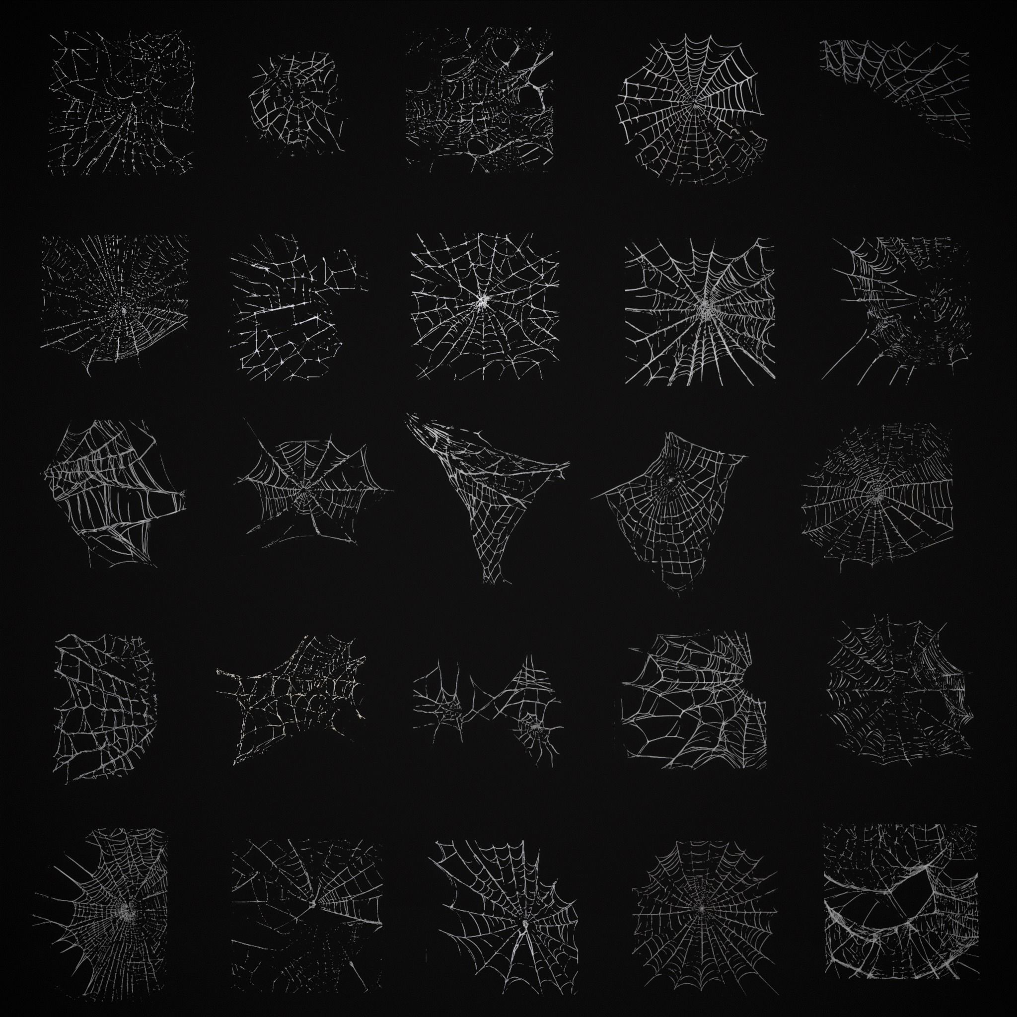 3D model Spider Webs Pack Three VR / AR / low-poly | CGTrader