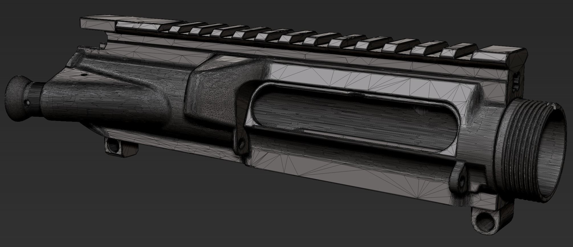 M4A1 - AR-15 - receiver upper - HIGHPOLY - NATO 3D model | CGTrader